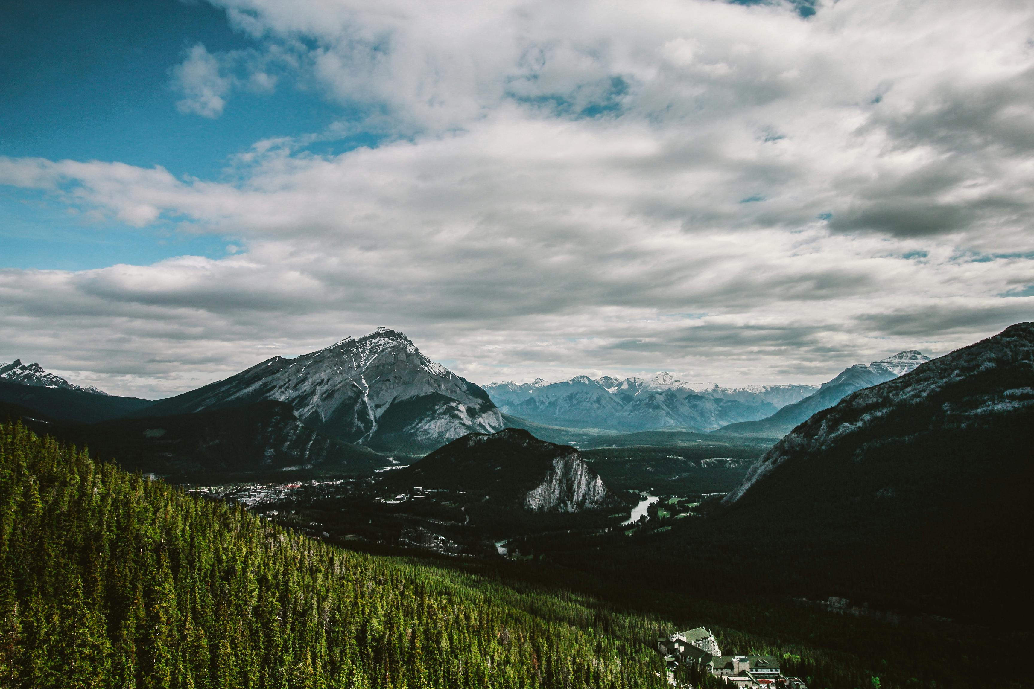 Gray Rocks in Front of Mountain · Free Stock Photo