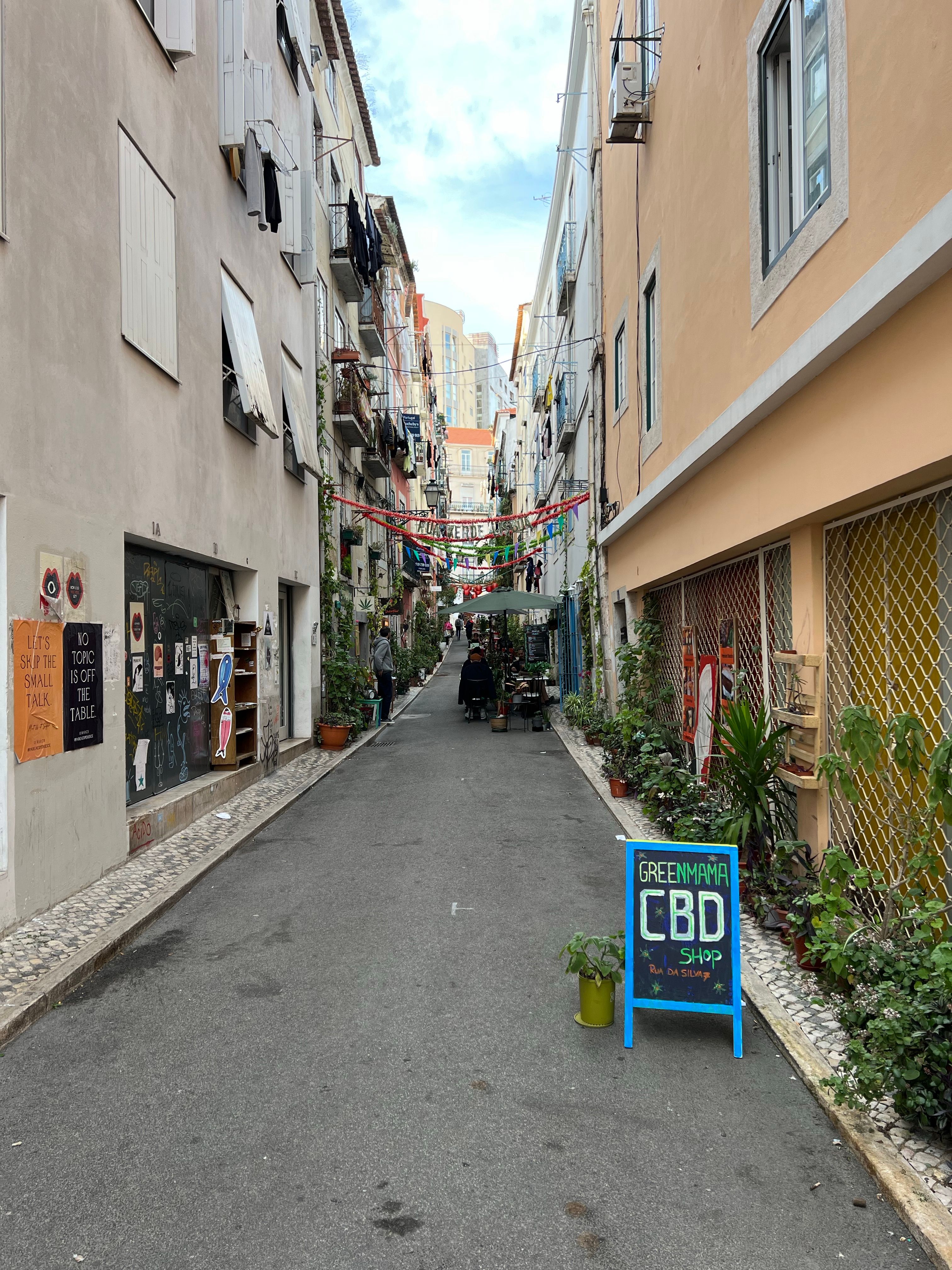 Narrow Alley in a Suburb District · Free Stock Photo