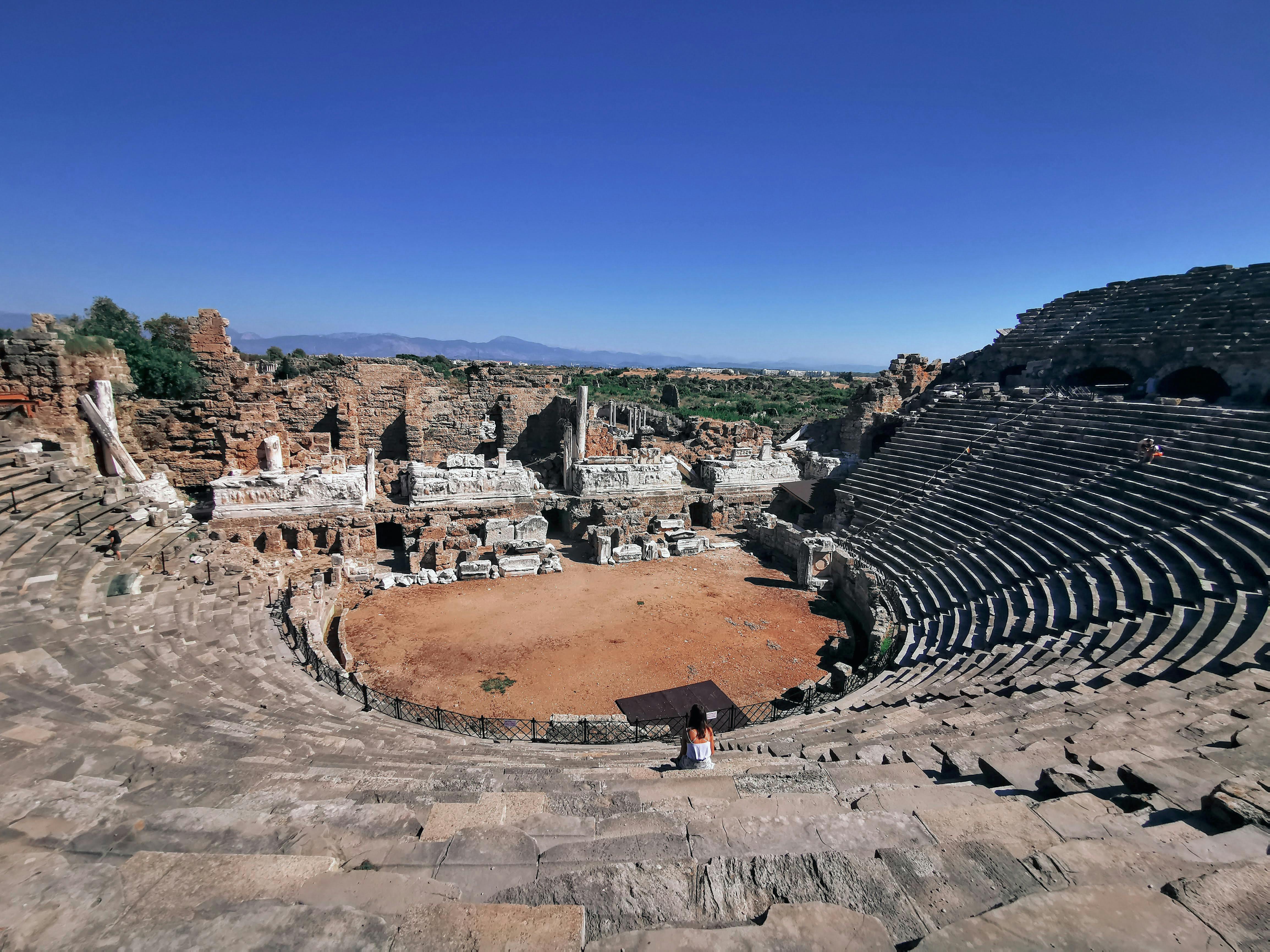 Ancient Amphitheater in Side City · Free Stock Photo