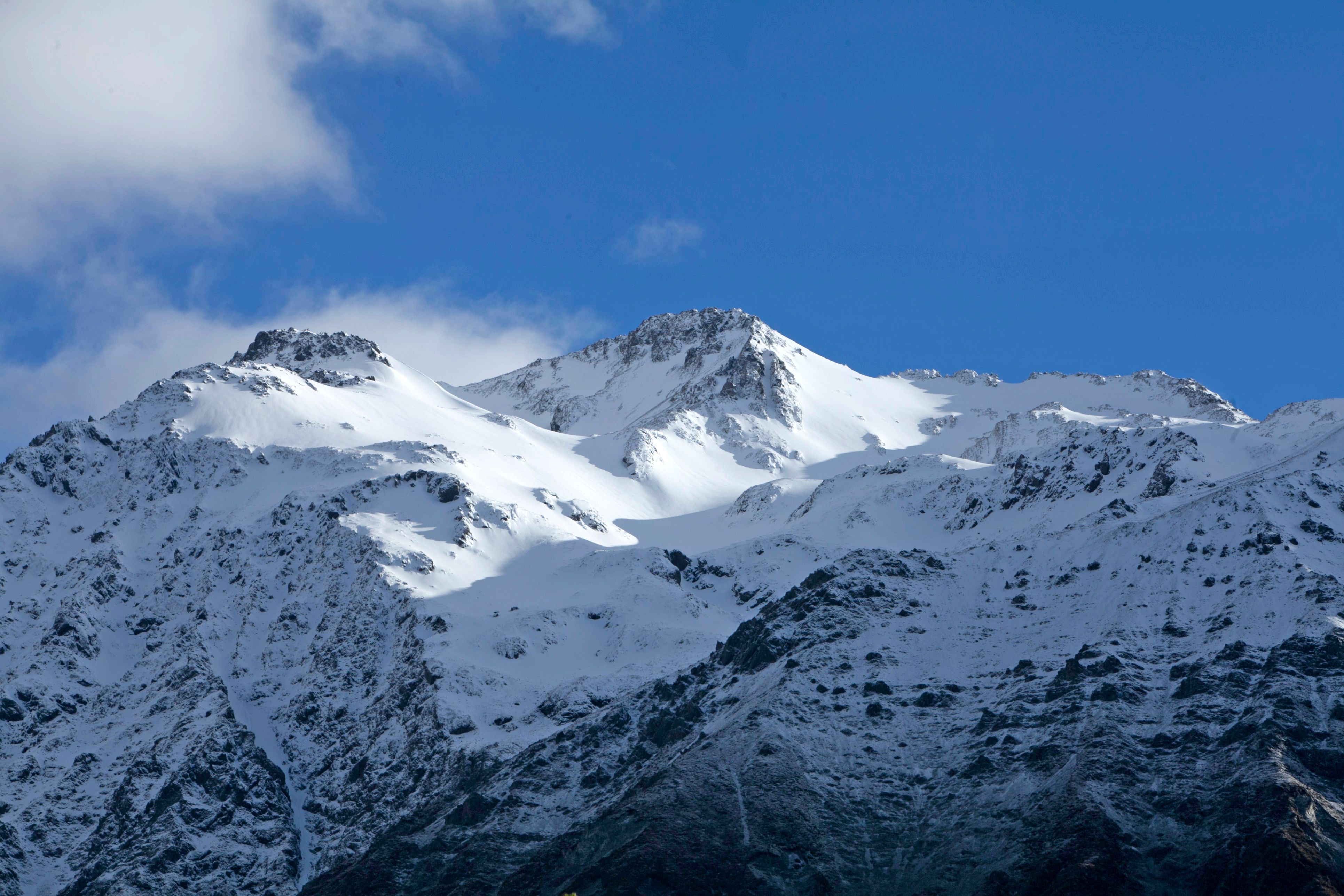 Landscape of Hills Covered in Snow · Free Stock Photo