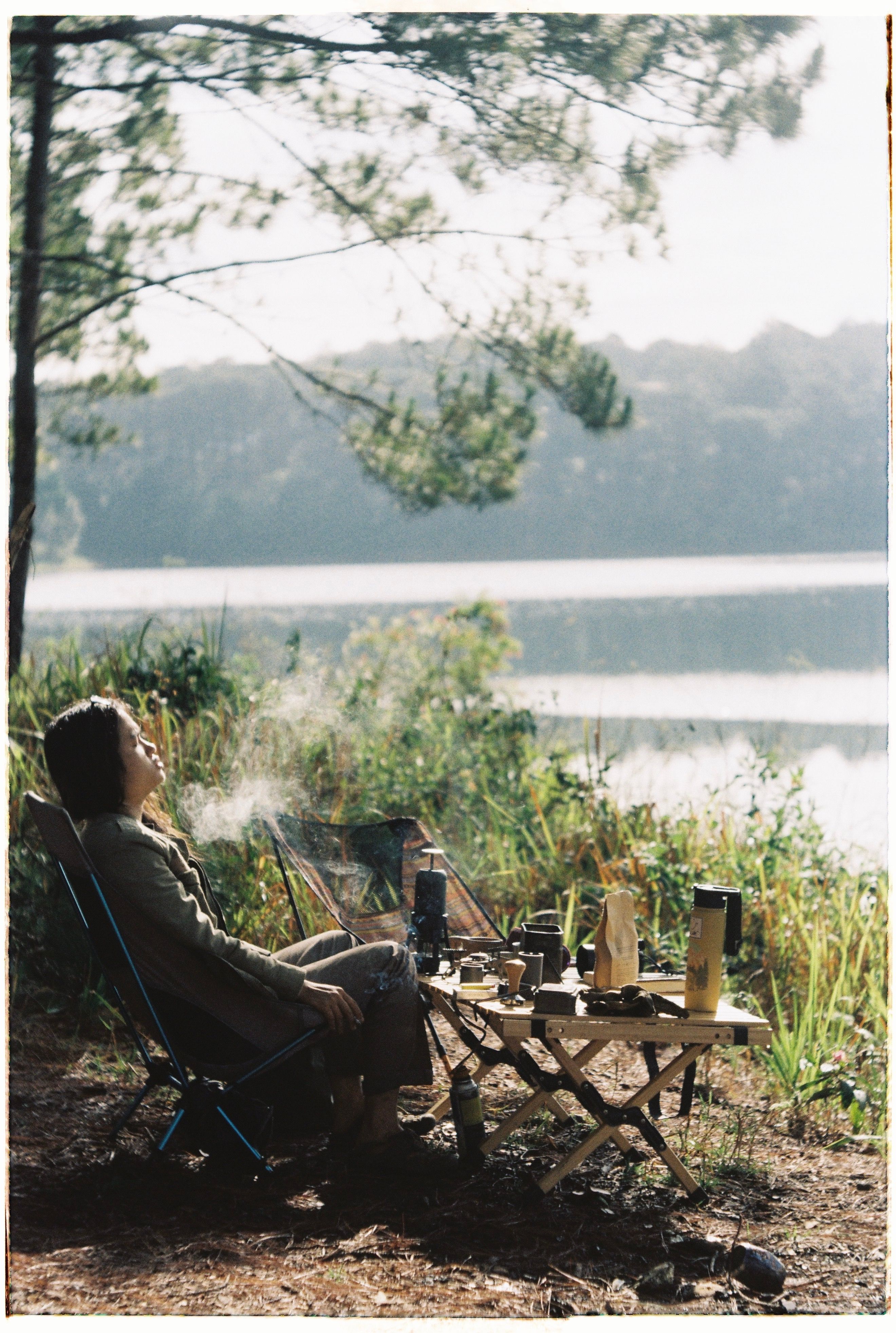 People Camping Near a Lake · Free Stock Photo