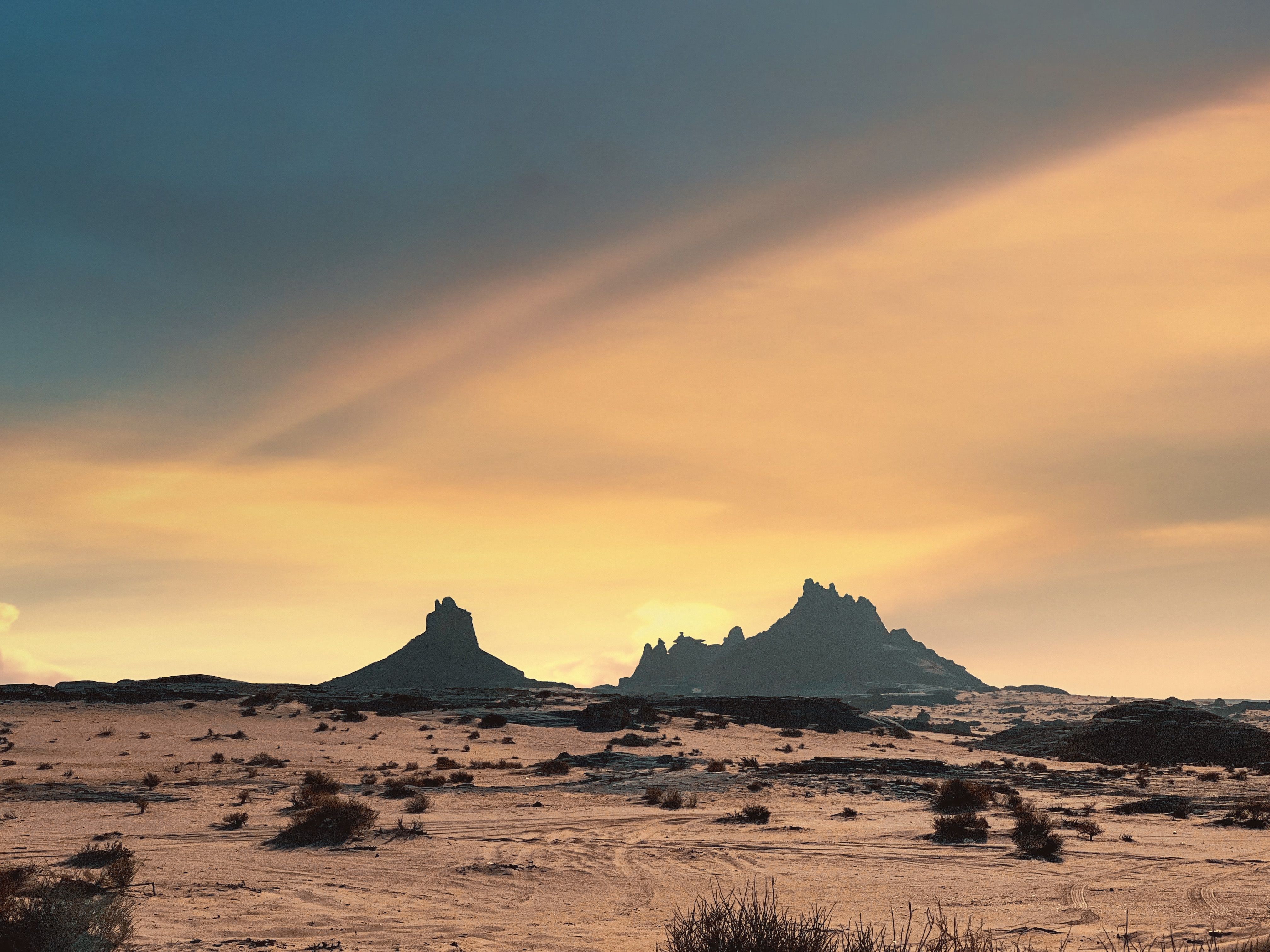 Mountains on Desert Landscape · Free Stock Photo