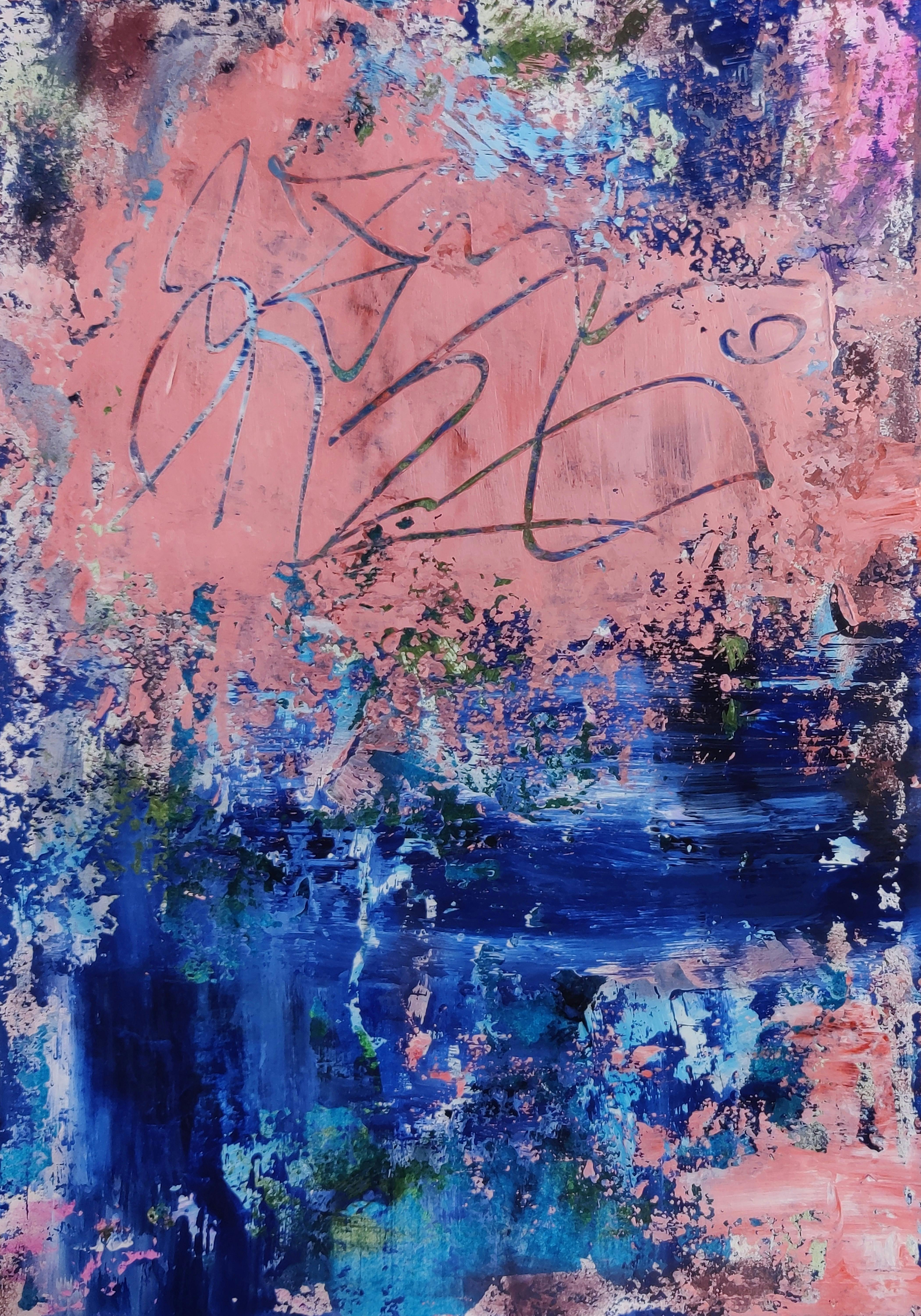 Blue and Pink Abstract Painting · Free Stock Photo