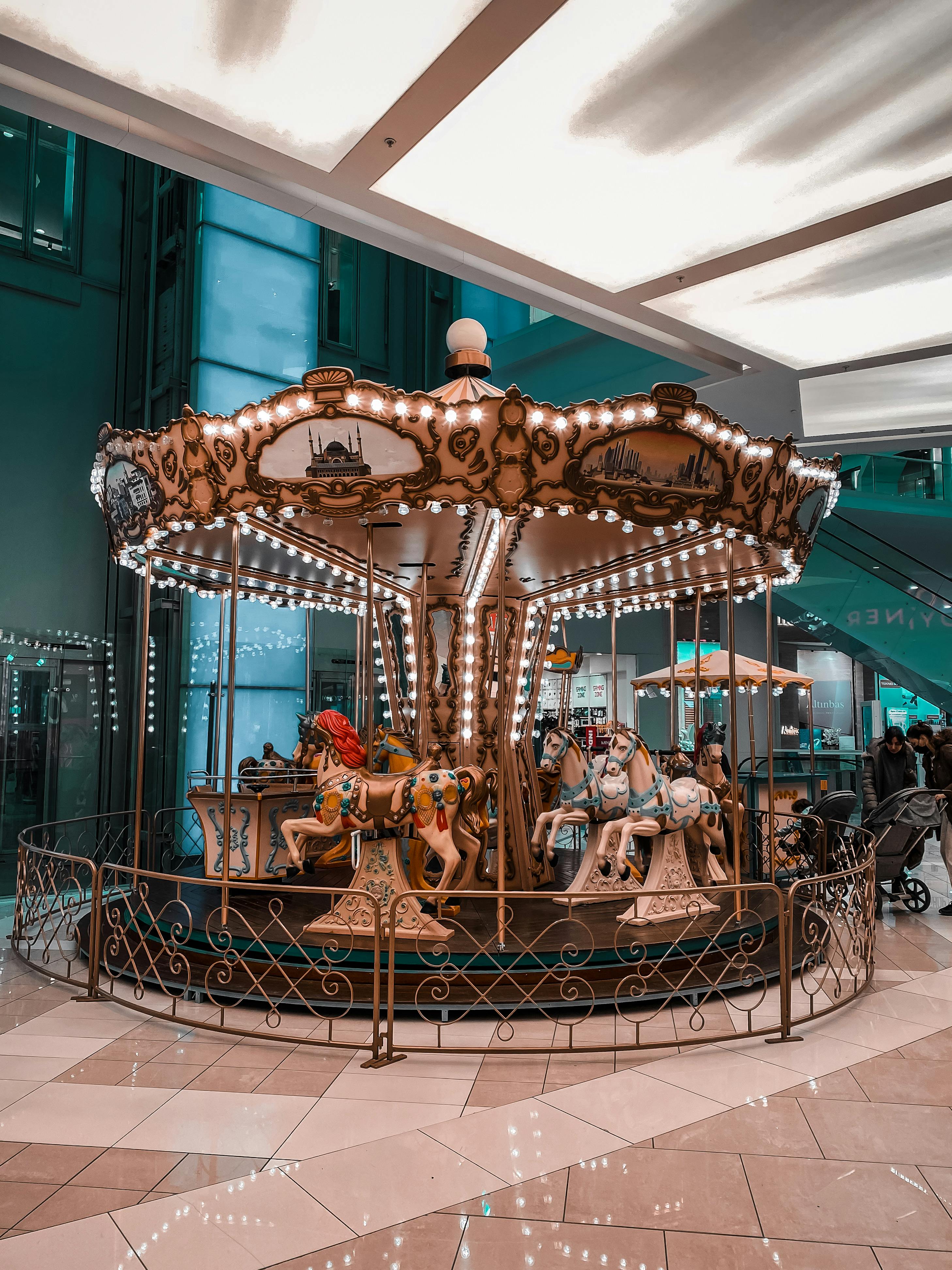 A Carousel inside a Mall · Free Stock Photo