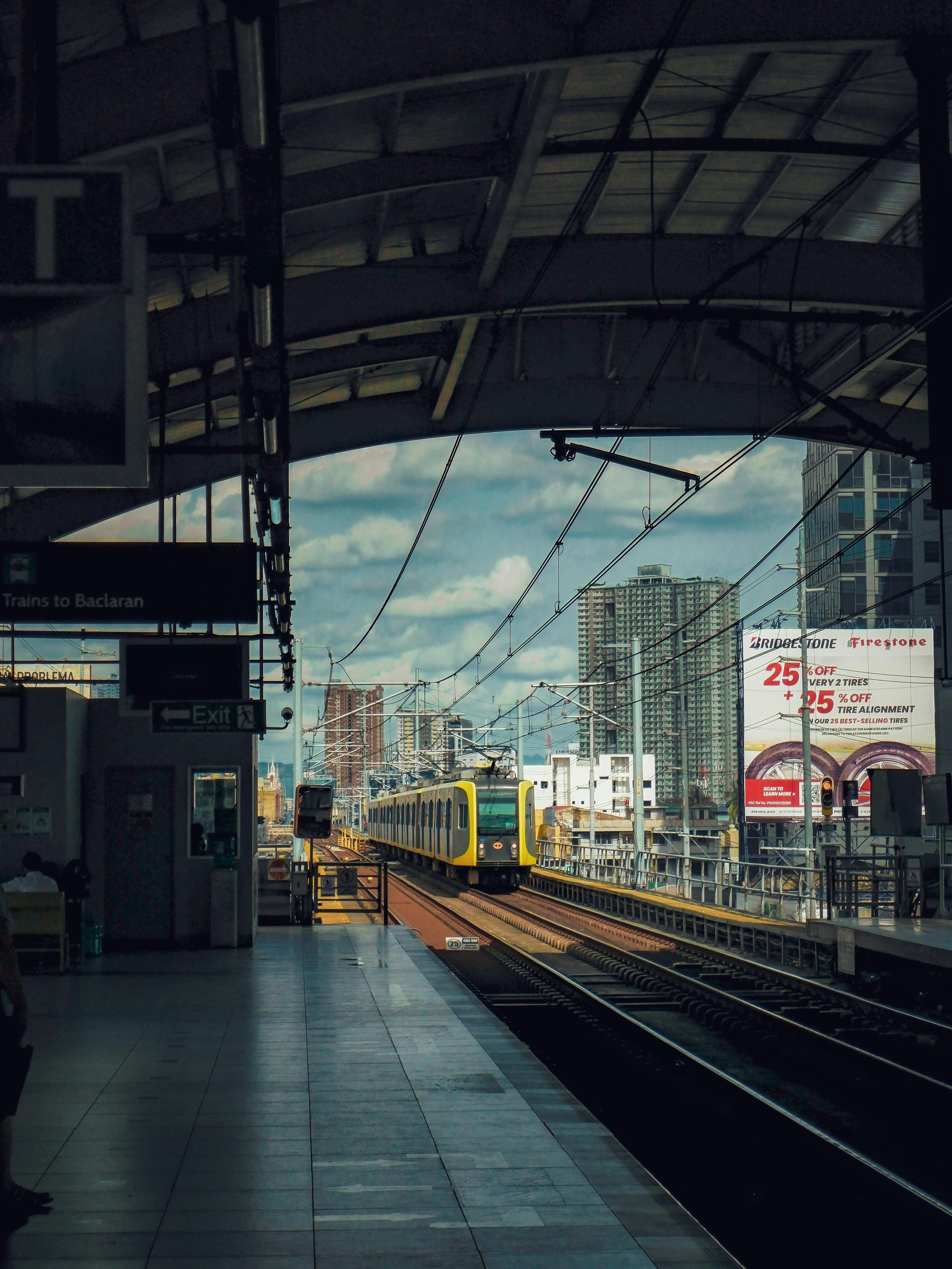 Landscape View of Railway Station during Sunrise · Free Stock Photo