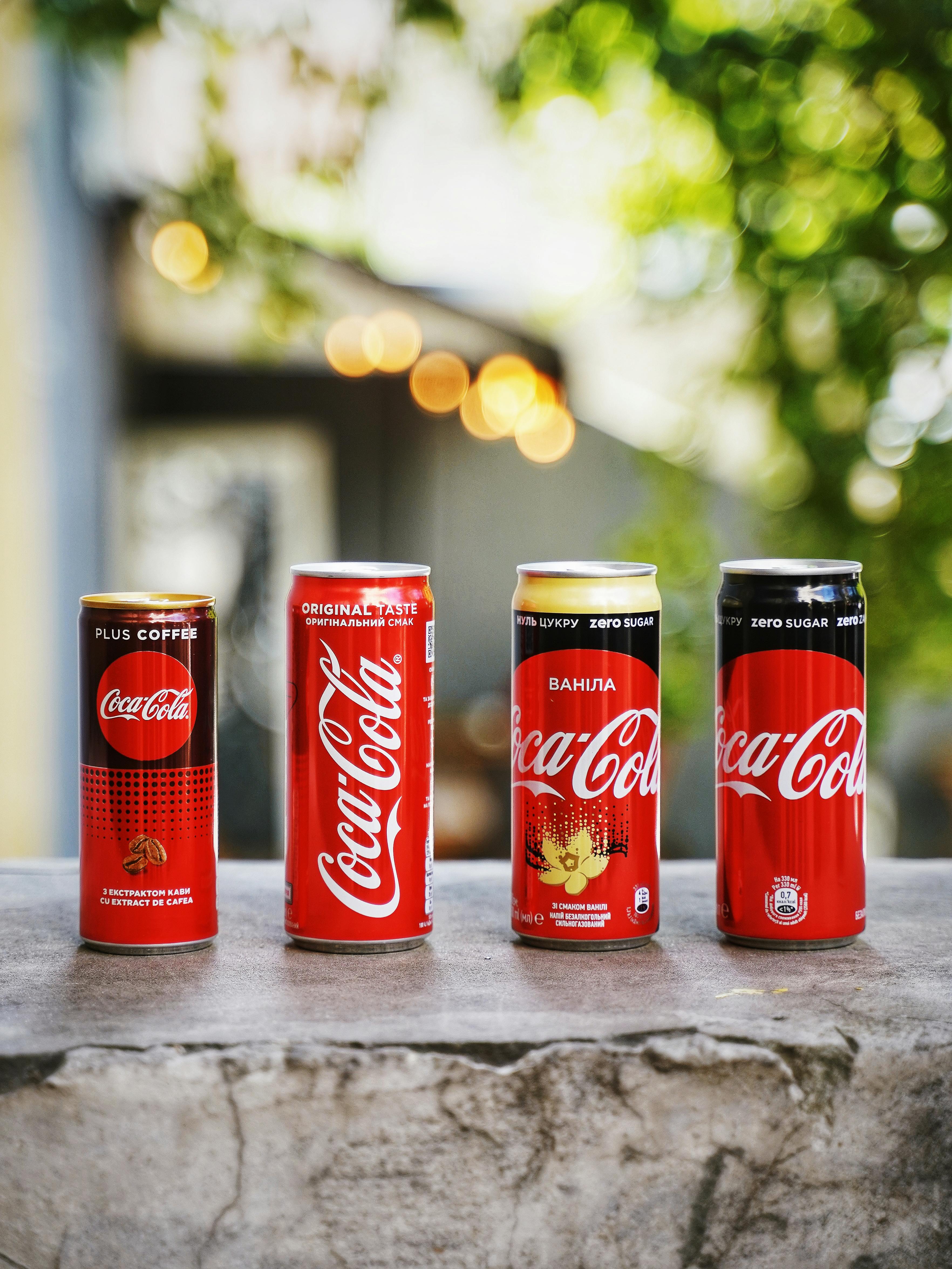 Cans of Coca Cola · Free Stock Photo