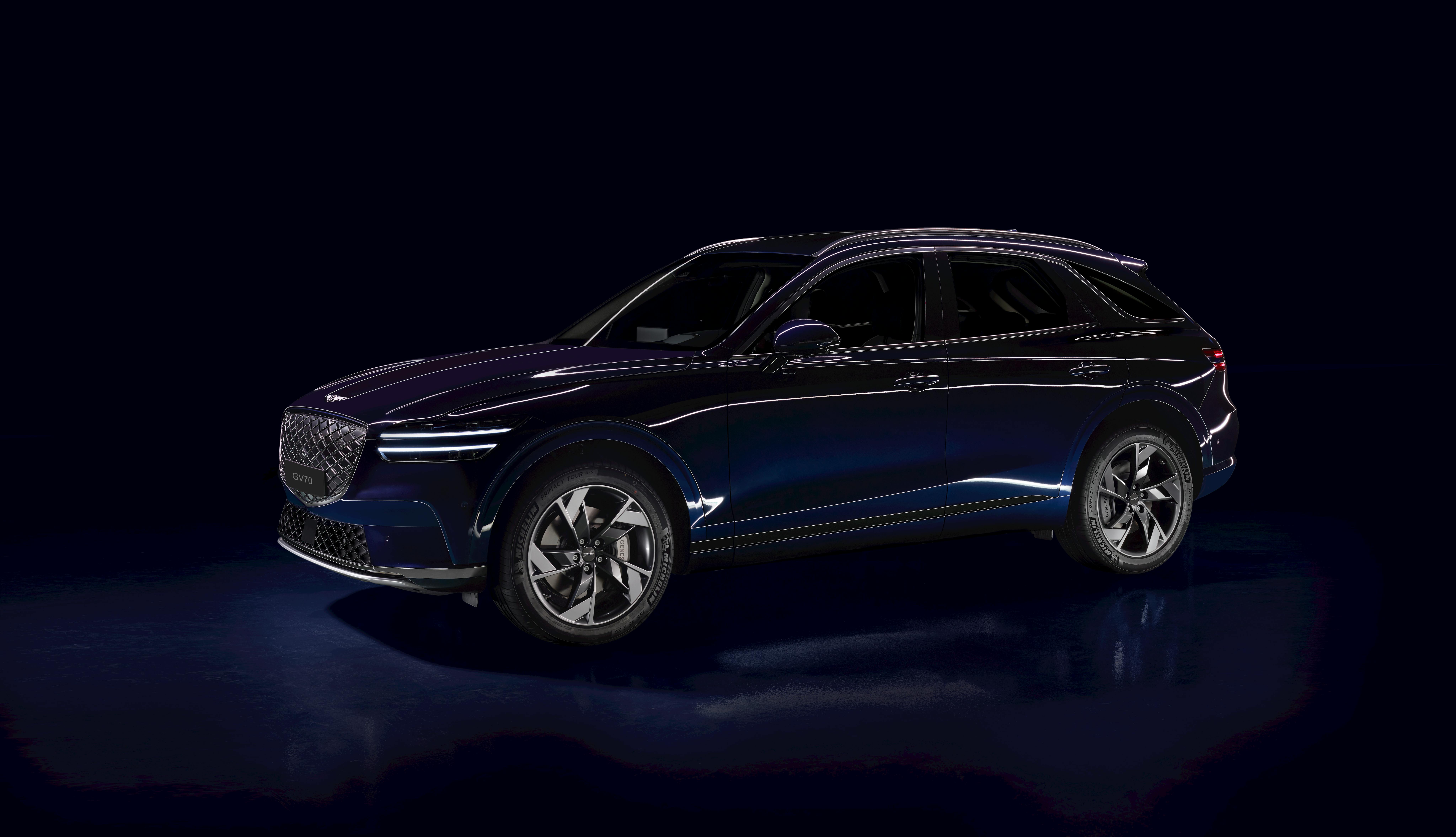 Blue Genesis GV70 · Free Stock Photo