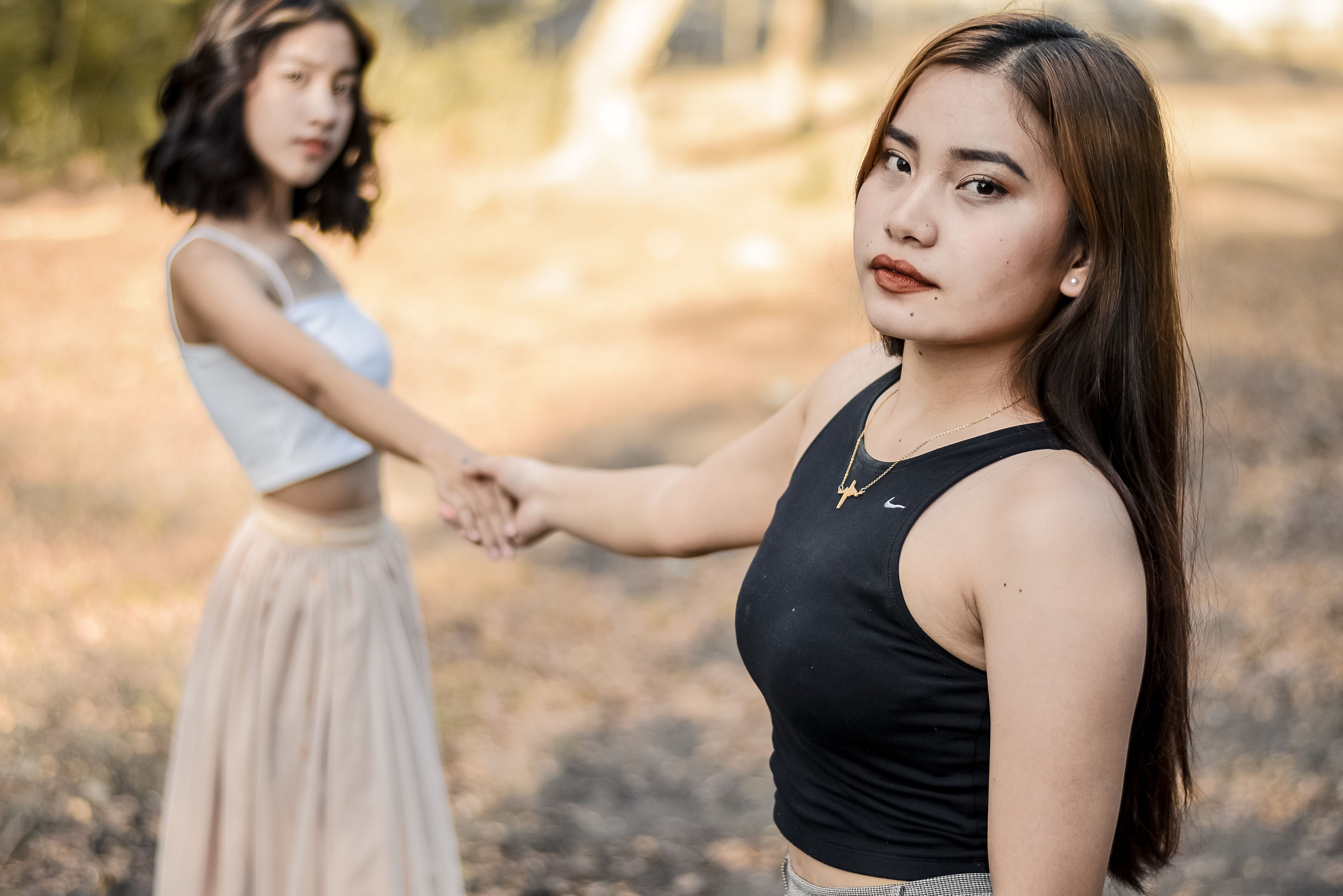 Back View of Women Hugging · Free Stock Photo