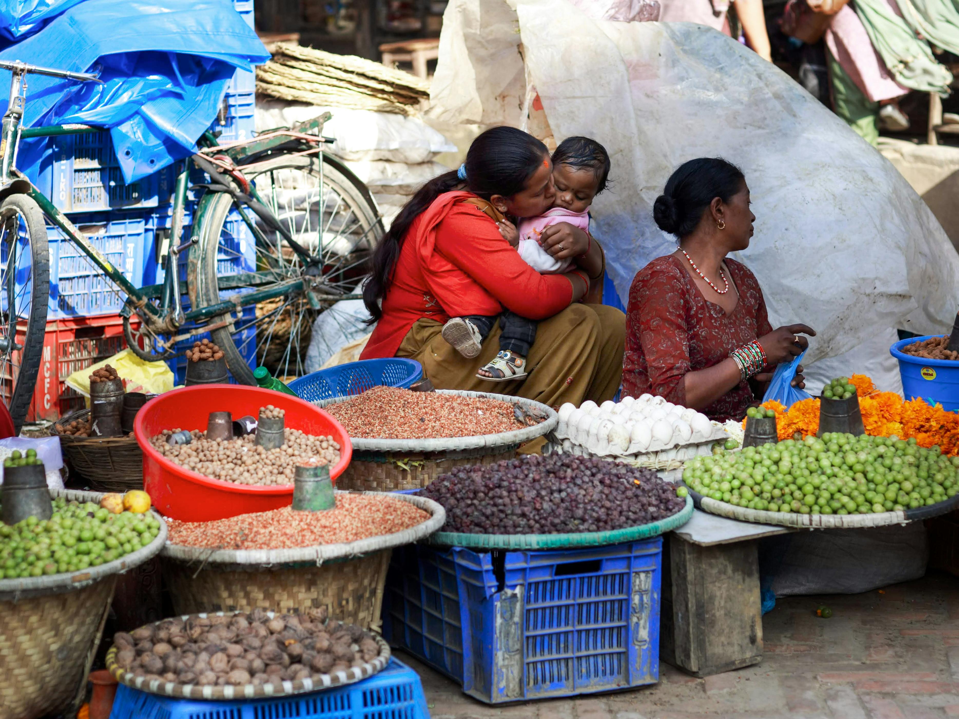 Watermelons on a Market Stall · Free Stock Photo