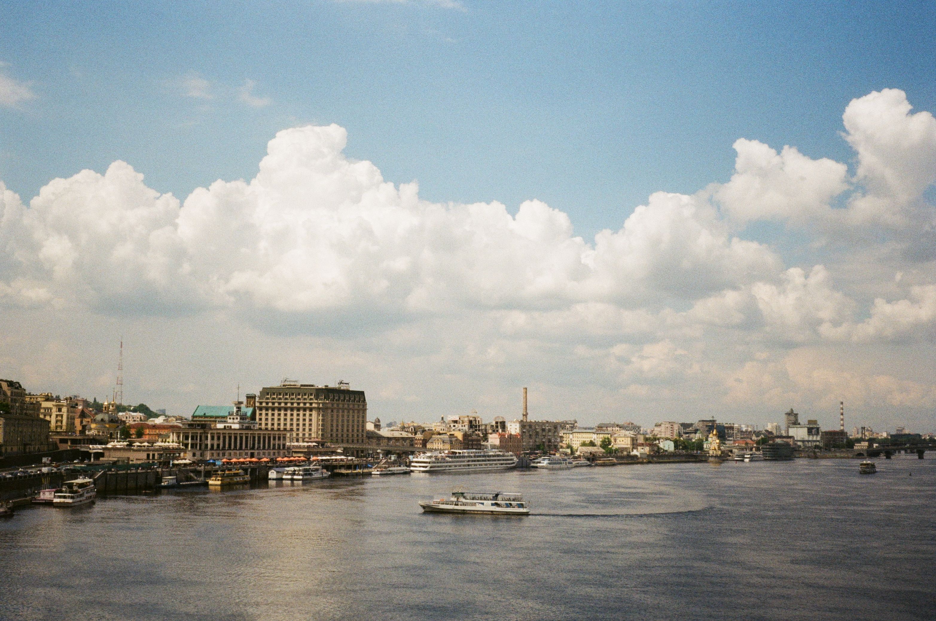 City Skyline in front of River · Free Stock Photo