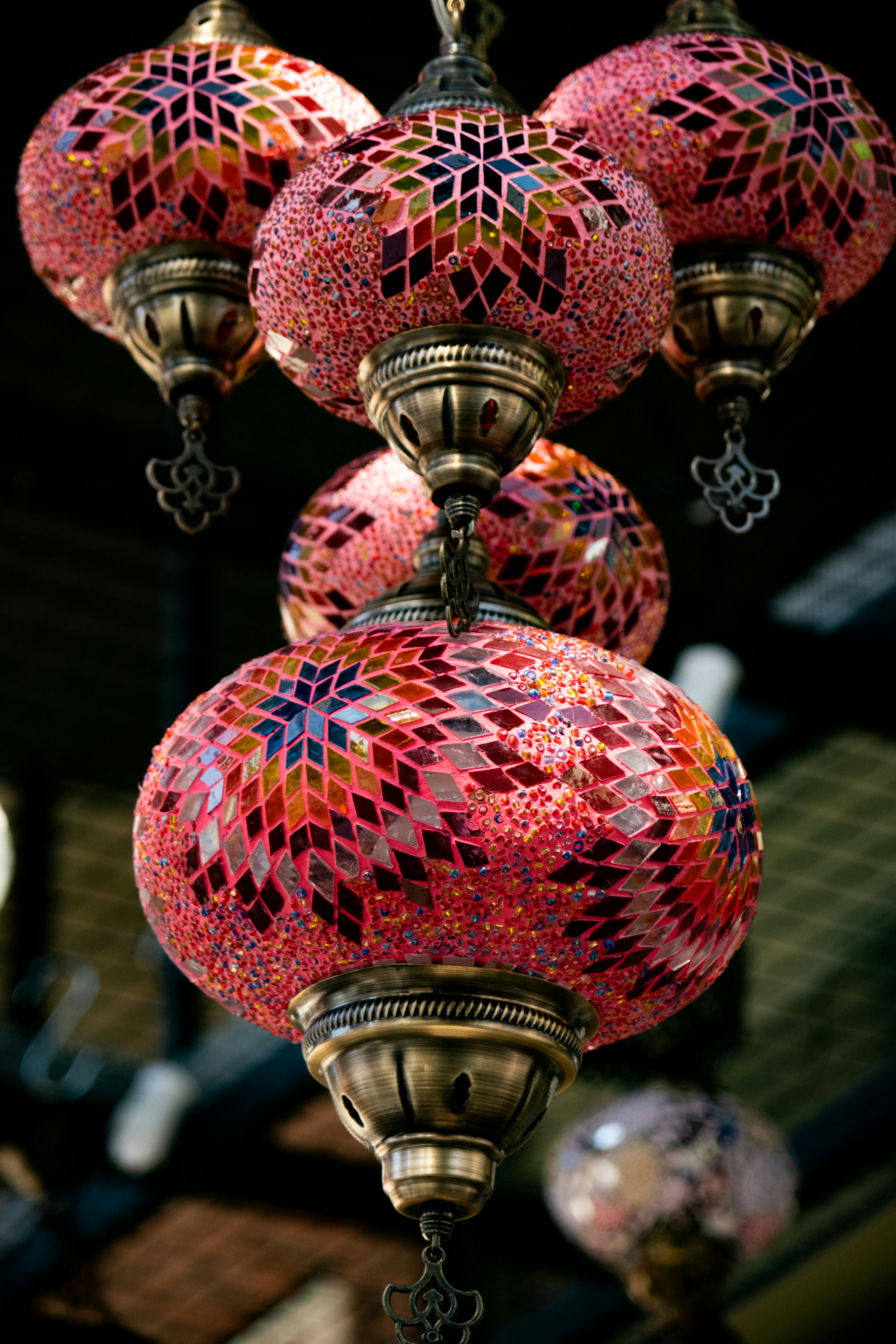 Colorful Mosaics on Columns · Free Stock Photo