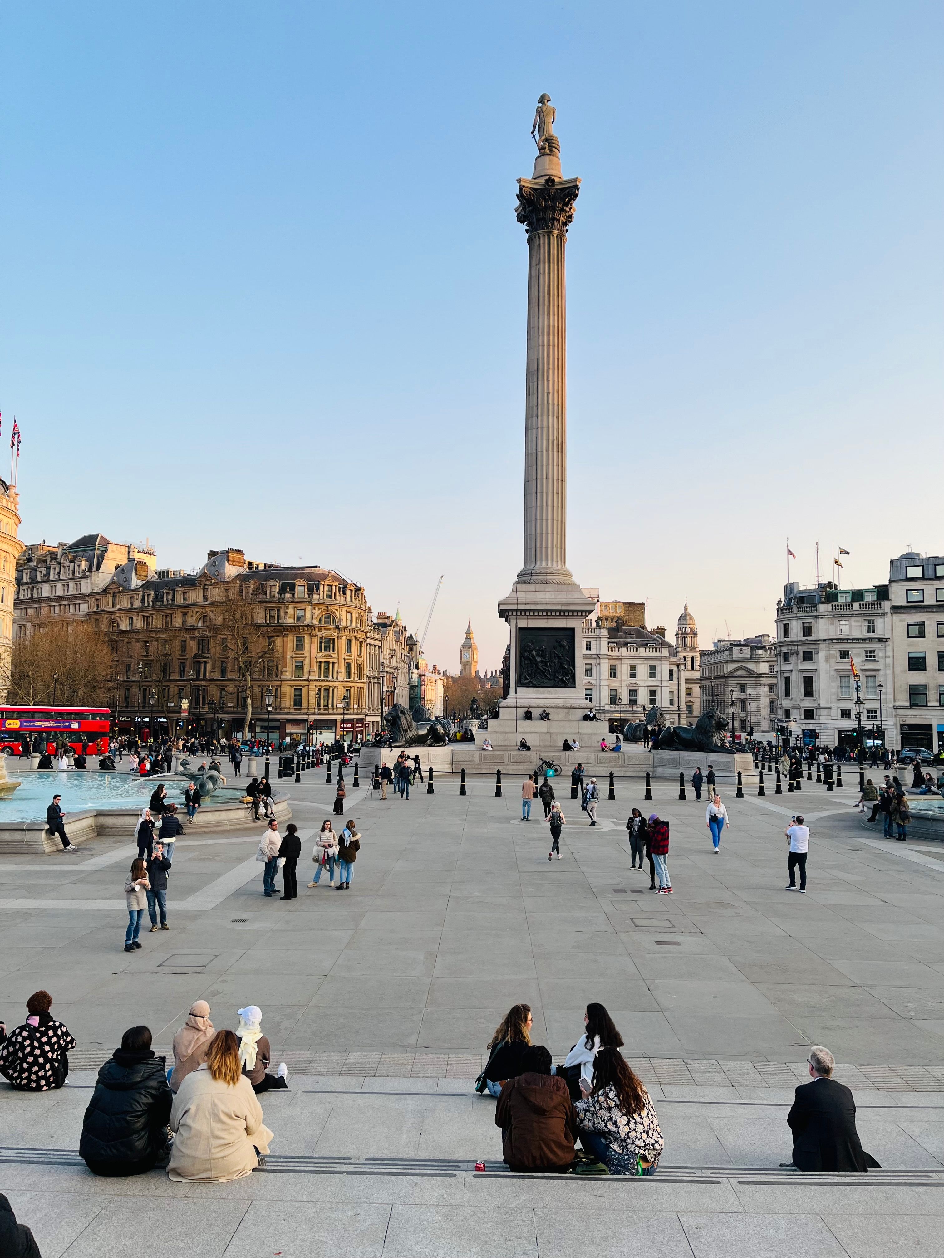 People on Square with Monument · Free Stock Photo