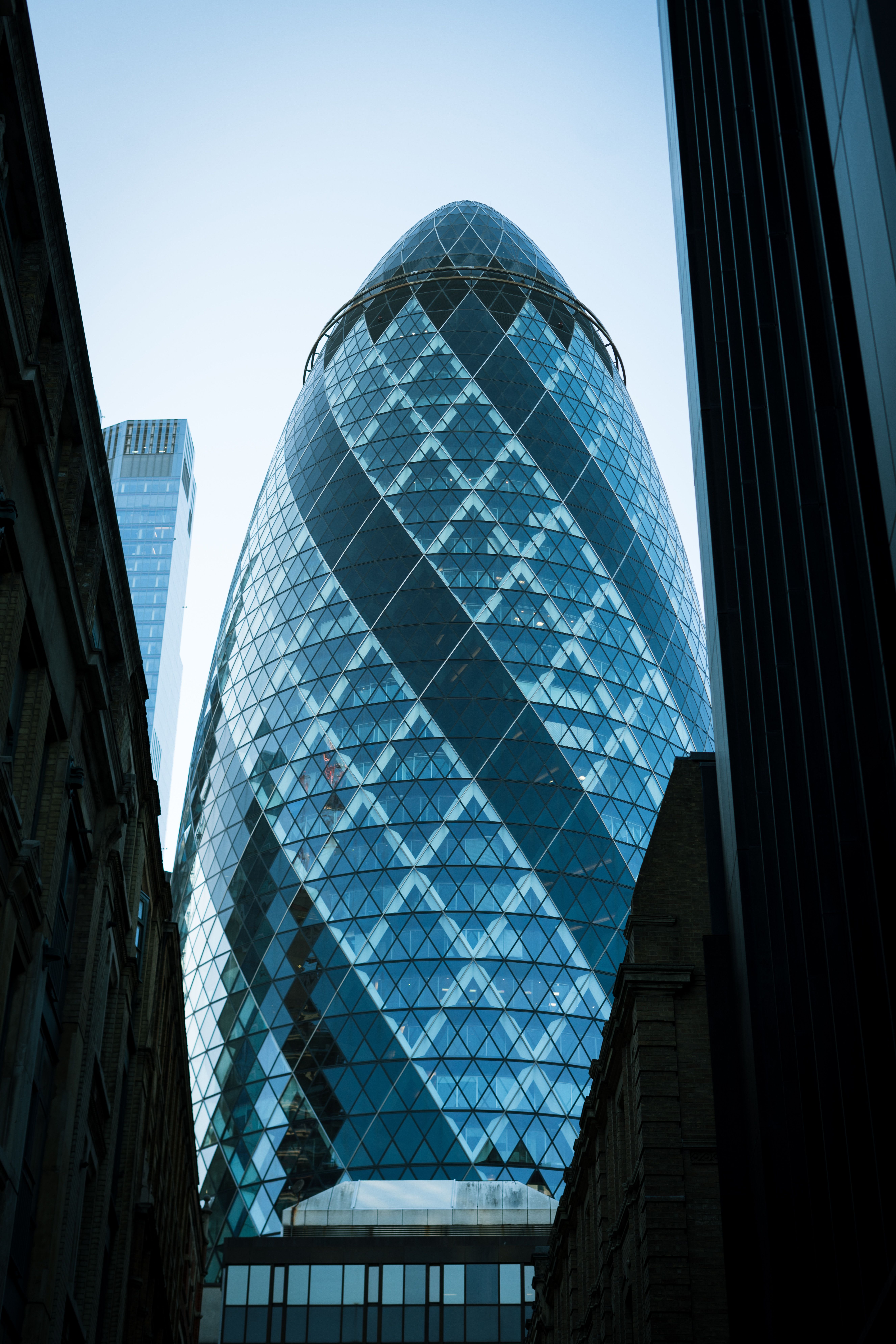Grey and Blue Glass Bullet Tower · Free Stock Photo