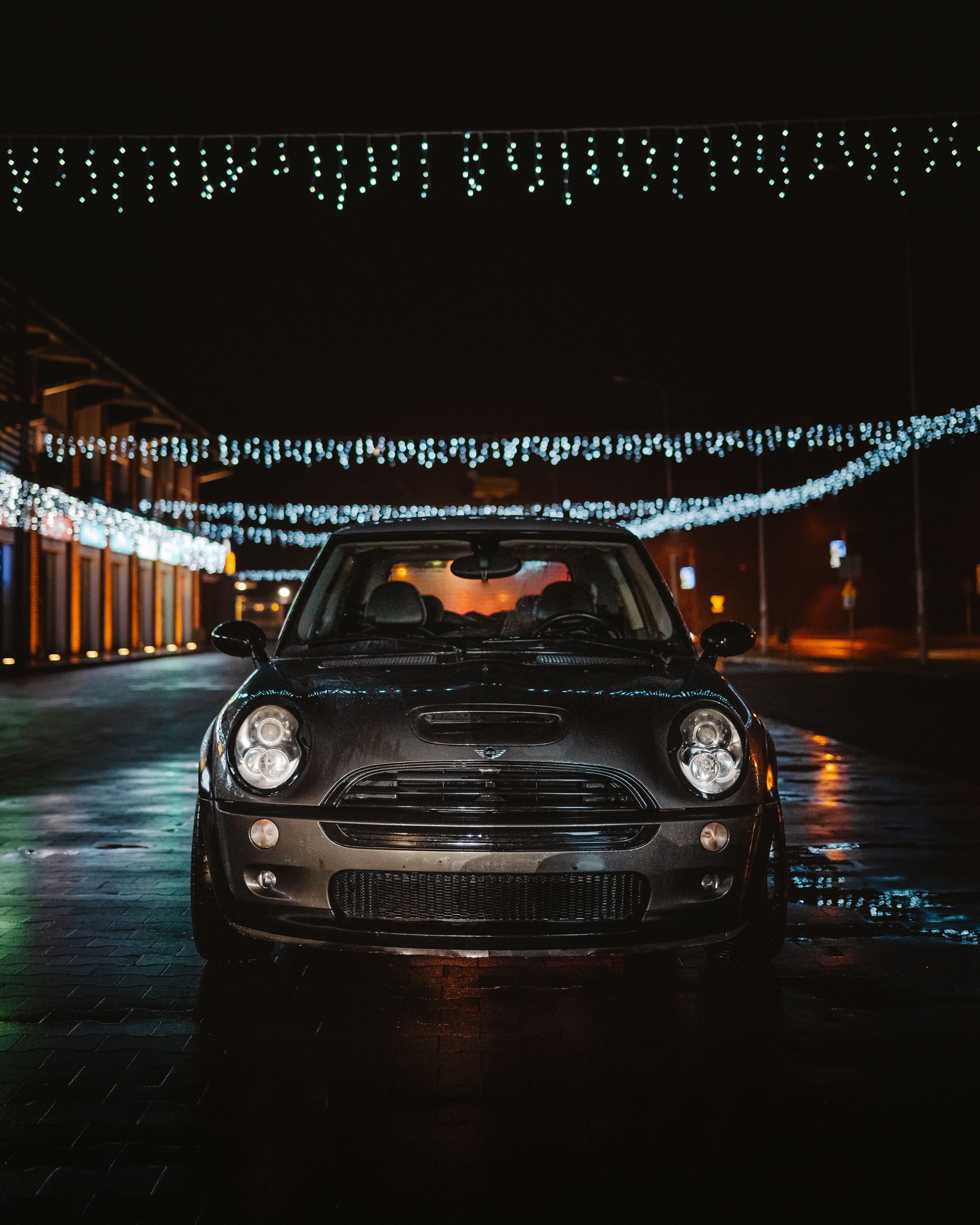 A Front of a Mini Cooper · Free Stock Photo