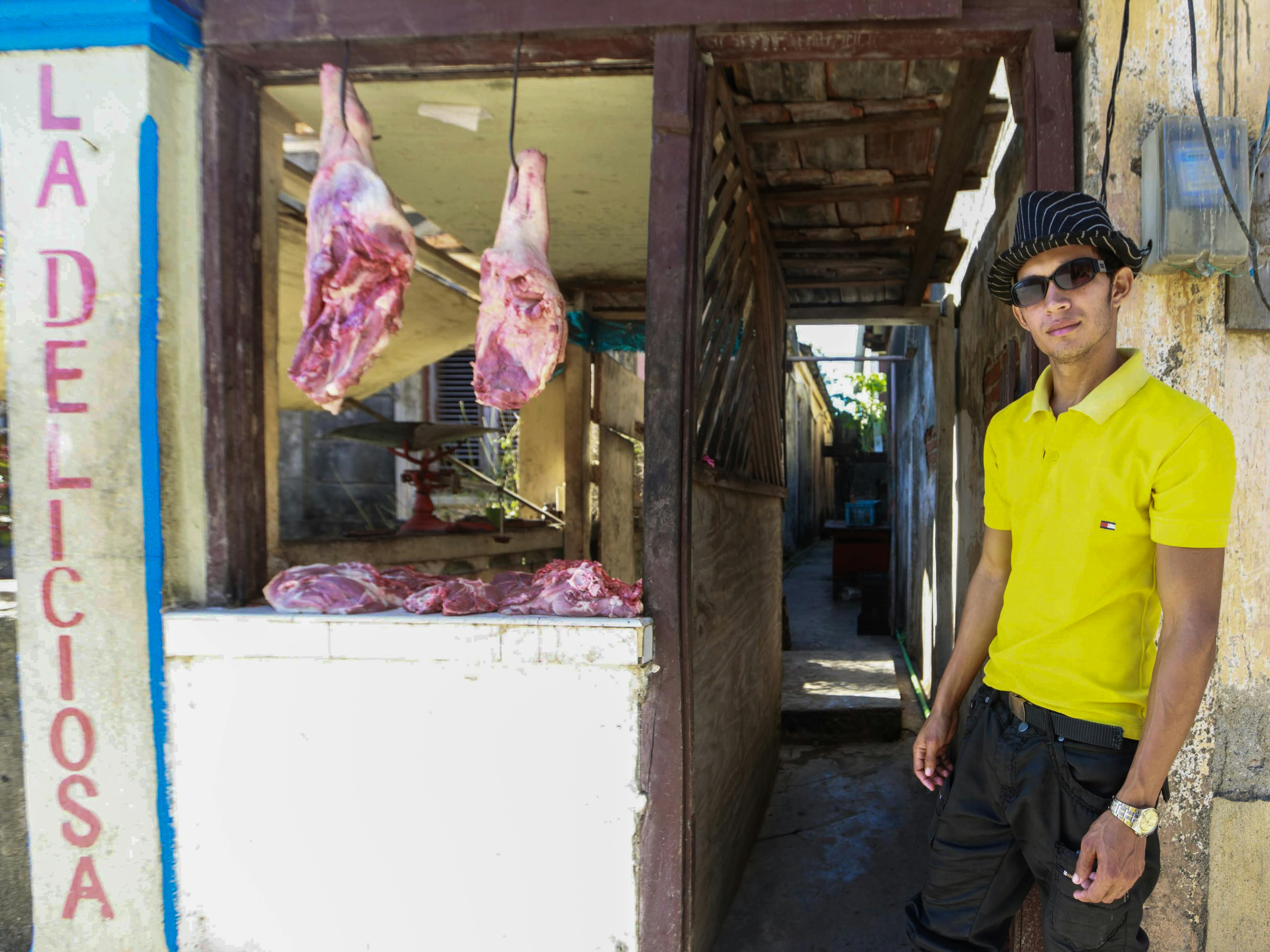 Butchers Slicing Meat · Free Stock Photo