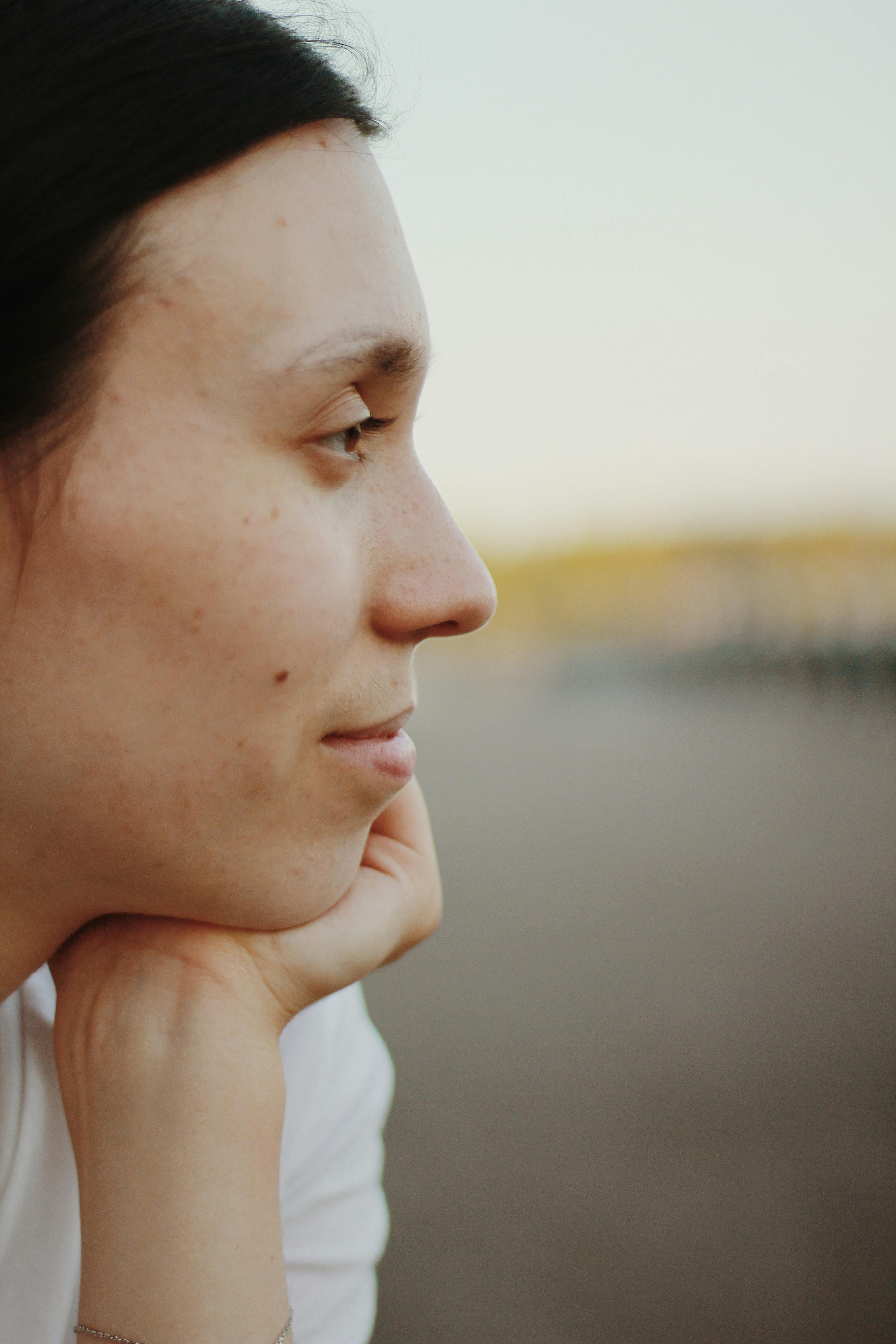 Side View of a Womans Face · Free Stock Photo