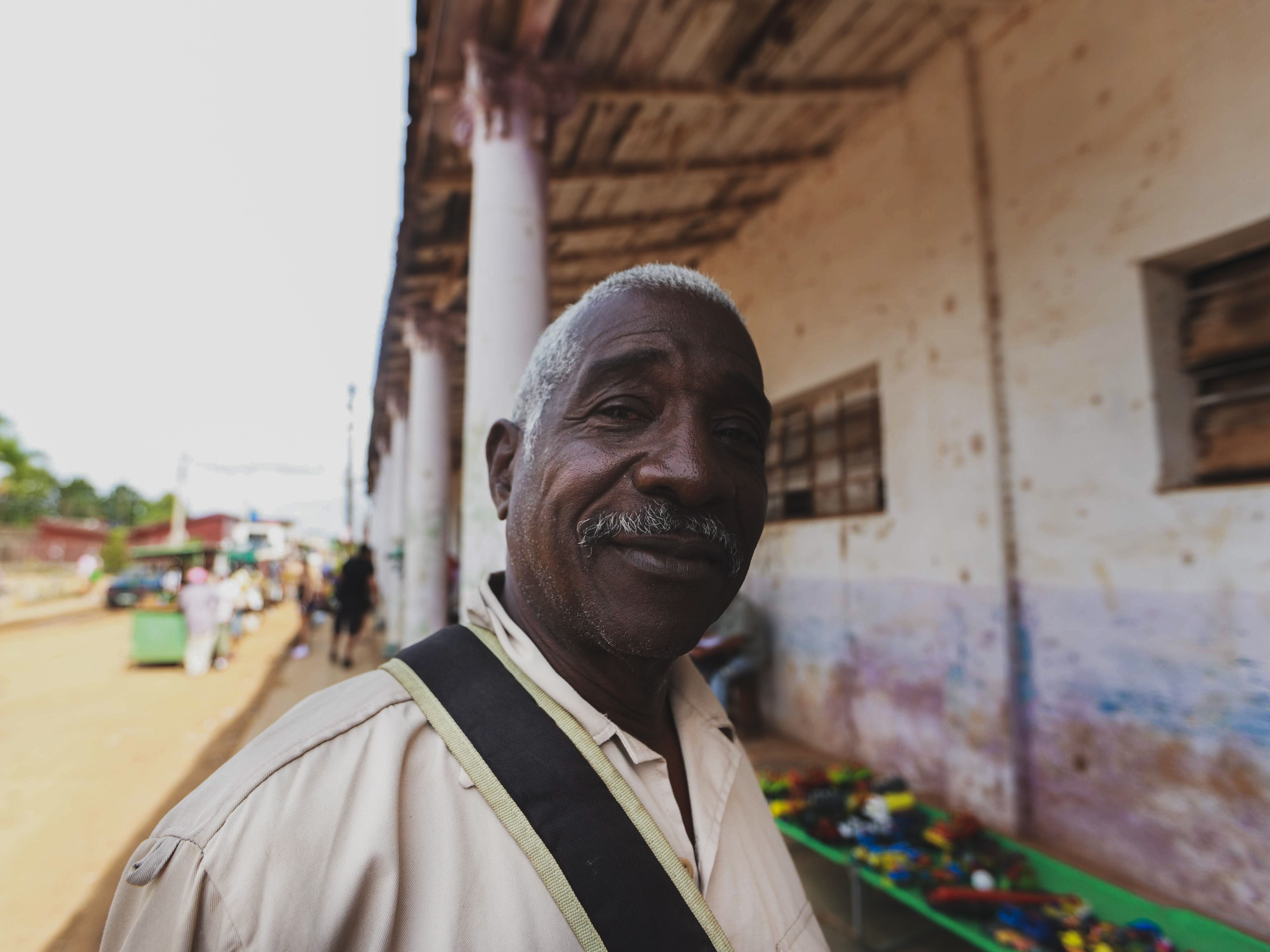 Man with a Mustache Smiling · Free Stock Photo