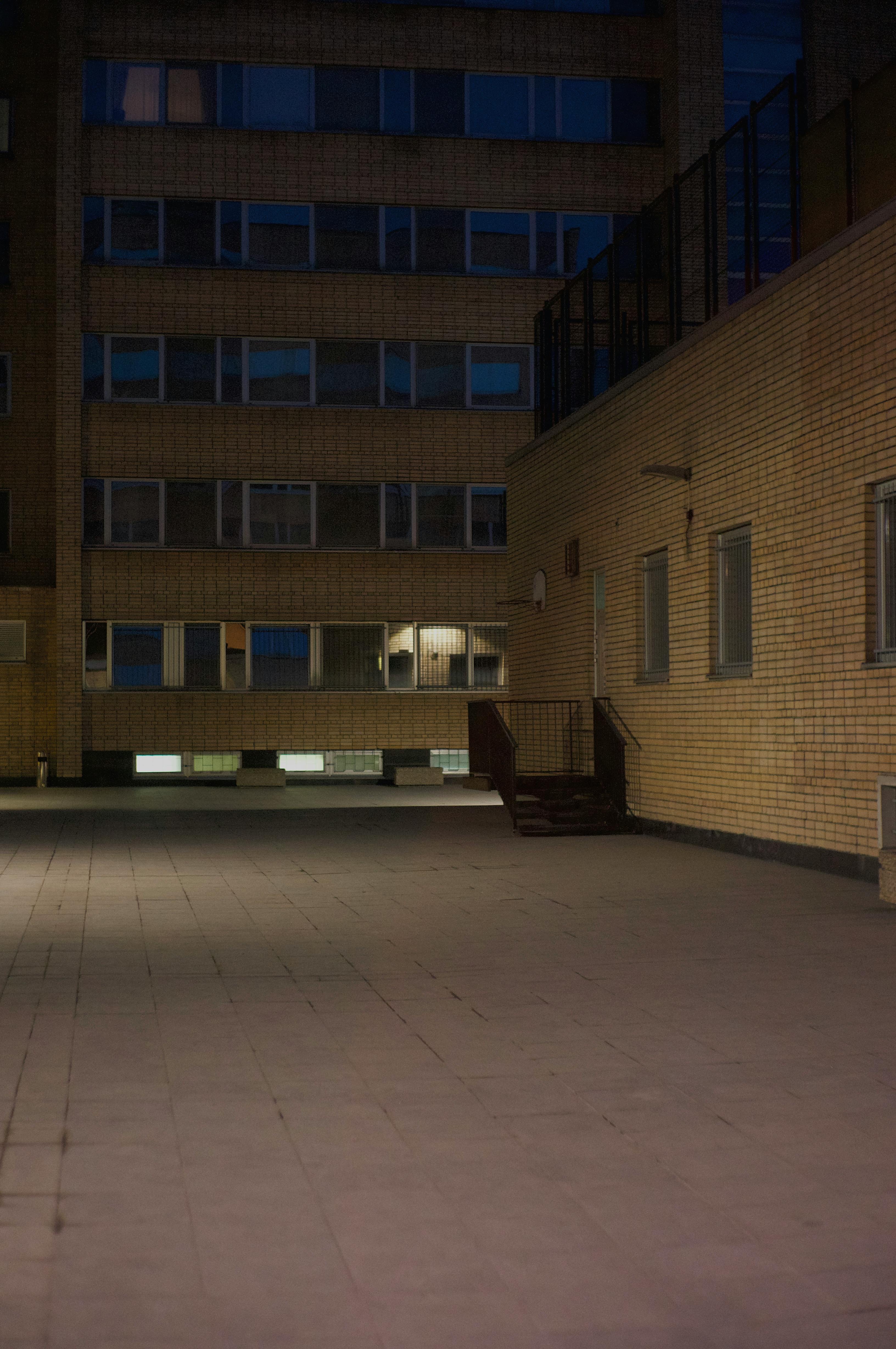 An Empty Street at Night · Free Stock Photo
