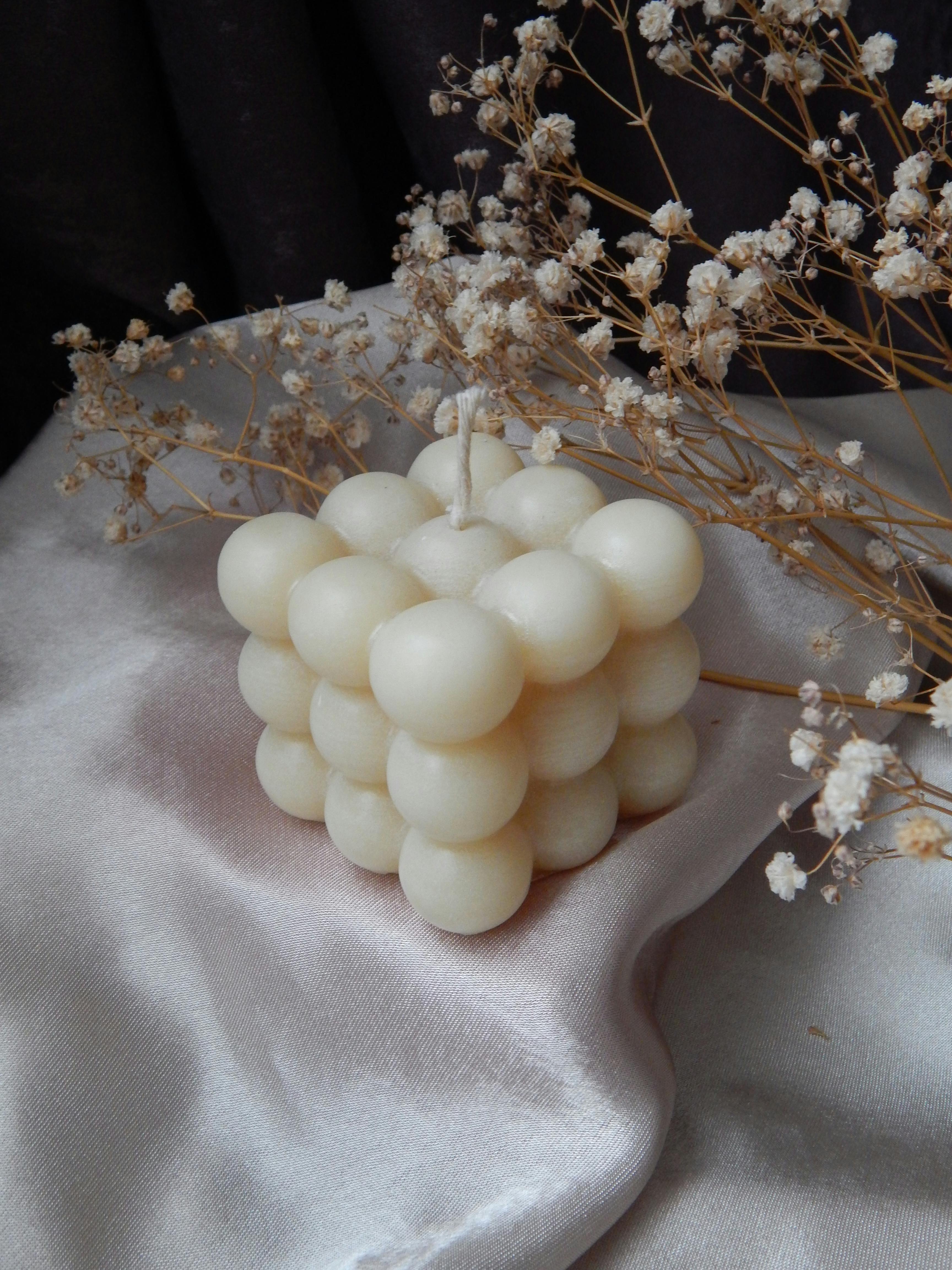 Candles On Silk Fabric · Free Stock Photo