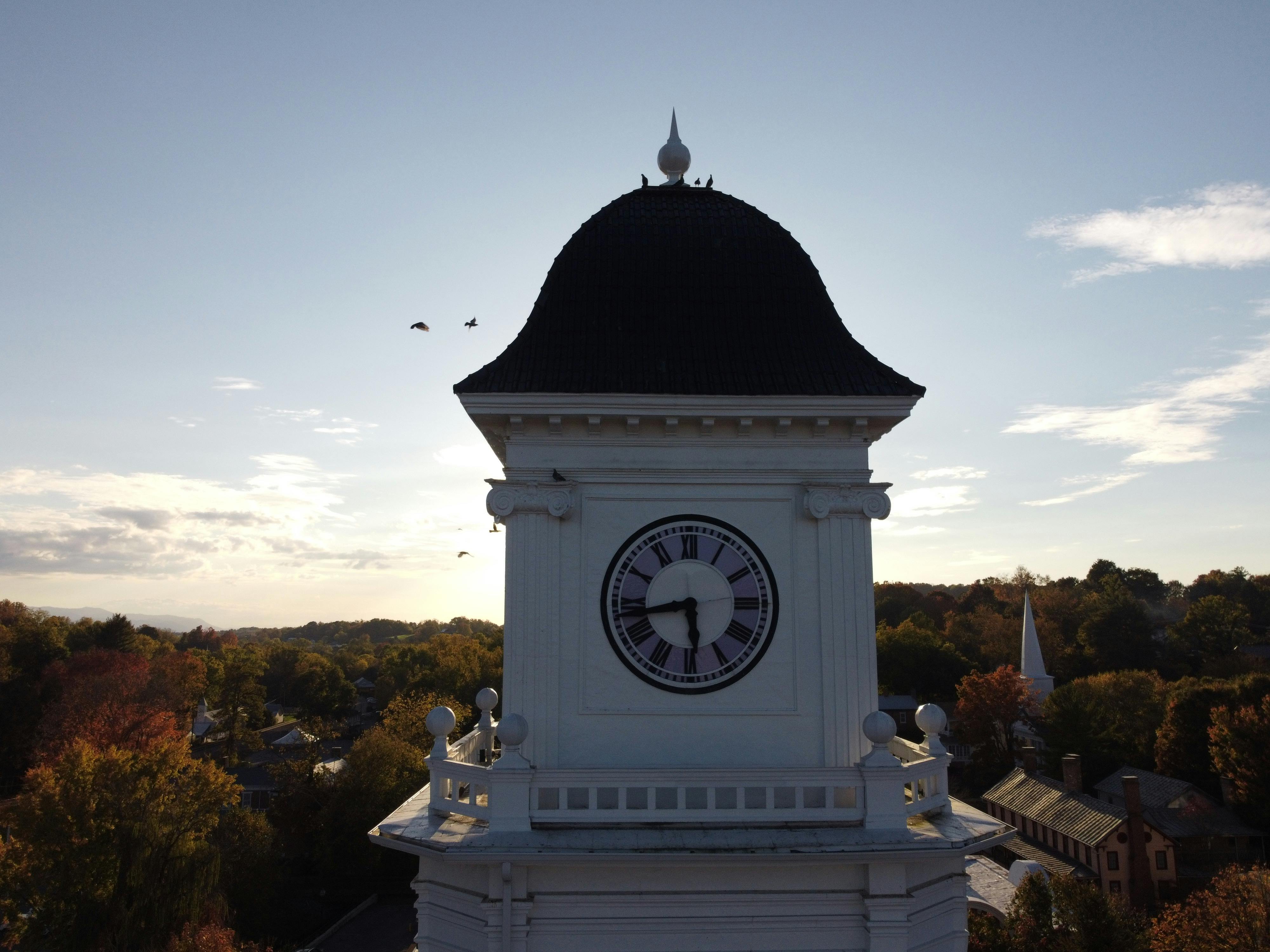 White Clock Tower · Free Stock Photo