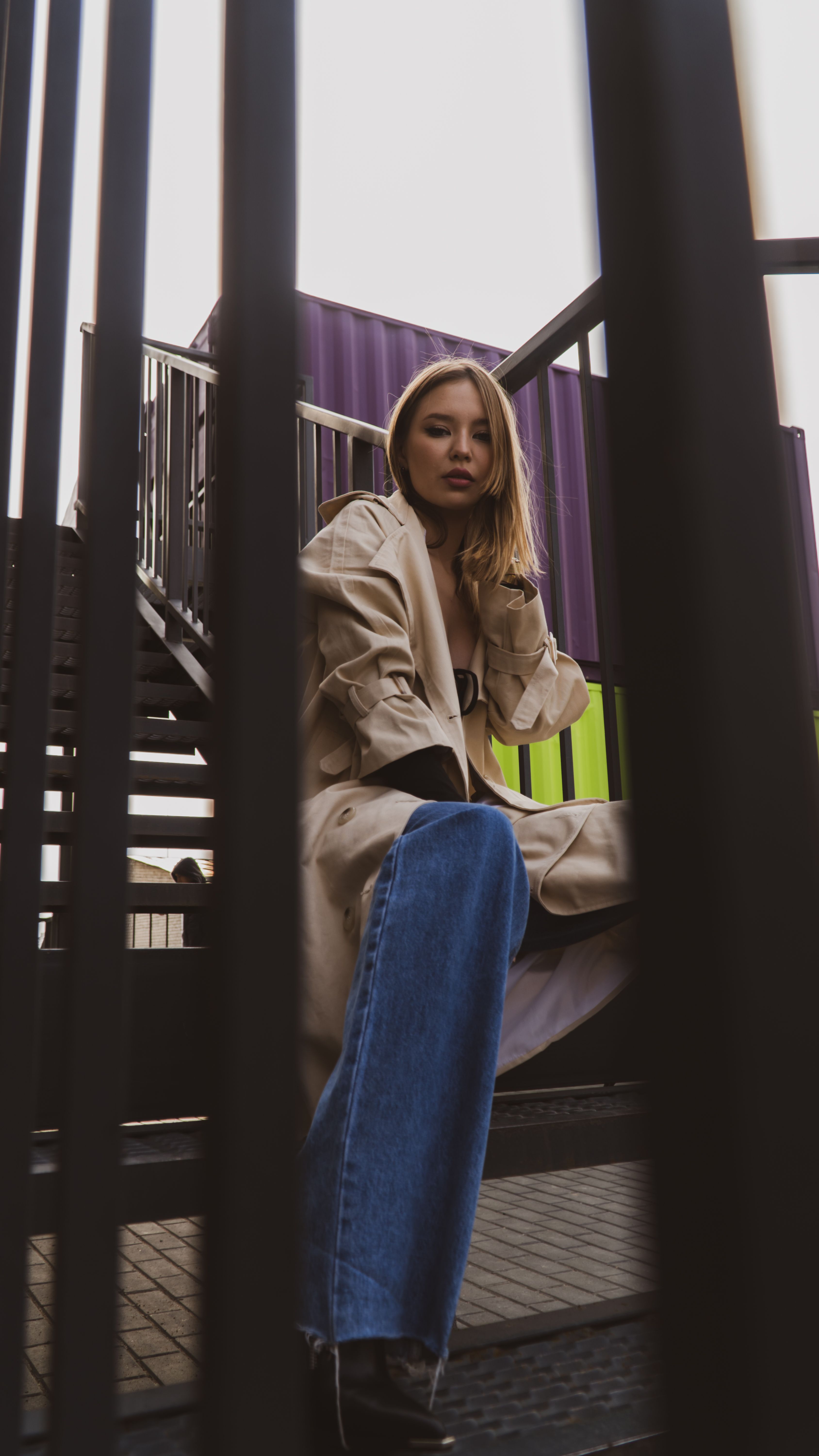People Running and Sitting on Stairs · Free Stock Photo