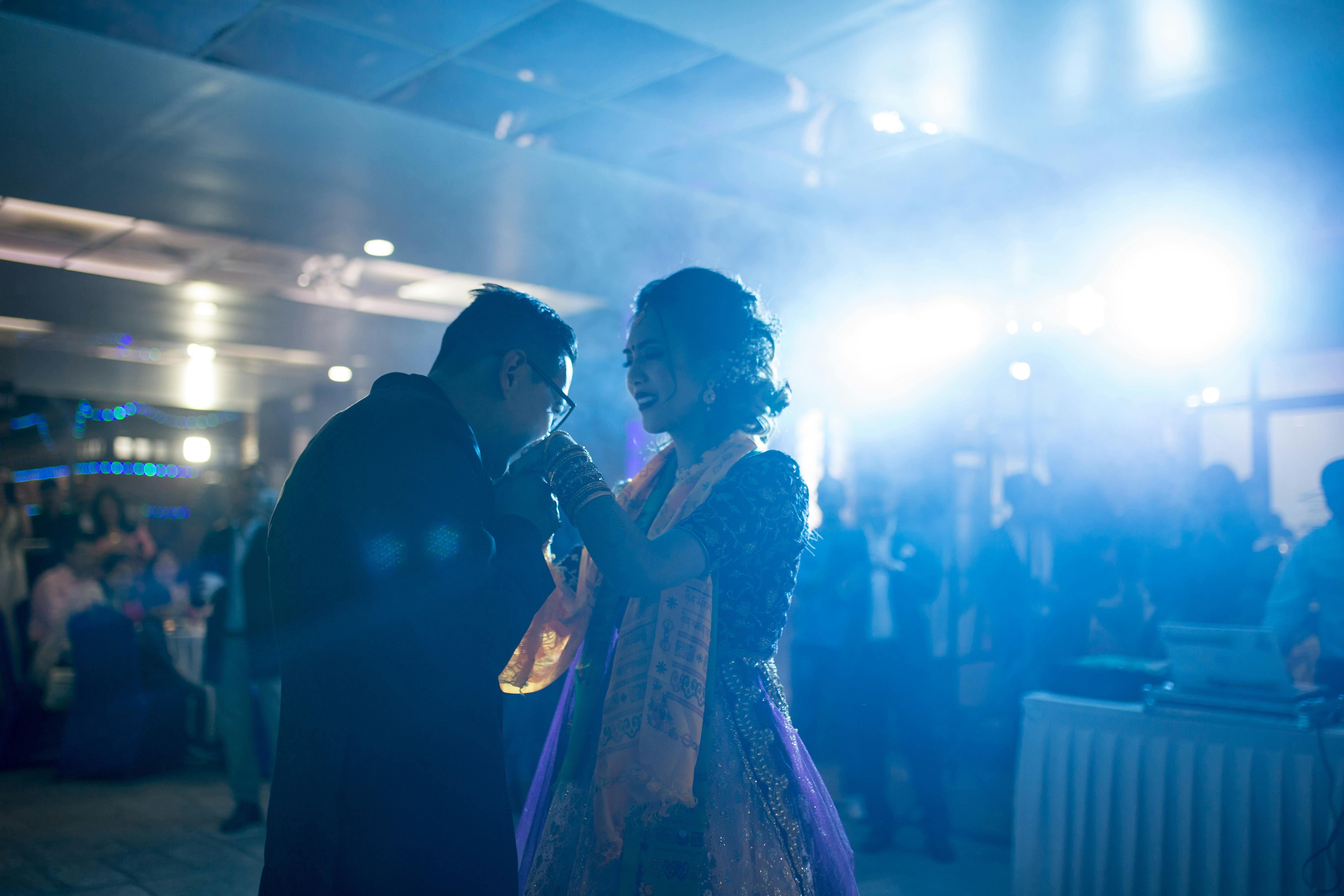 Couple Together on Wedding Party · Free Stock Photo