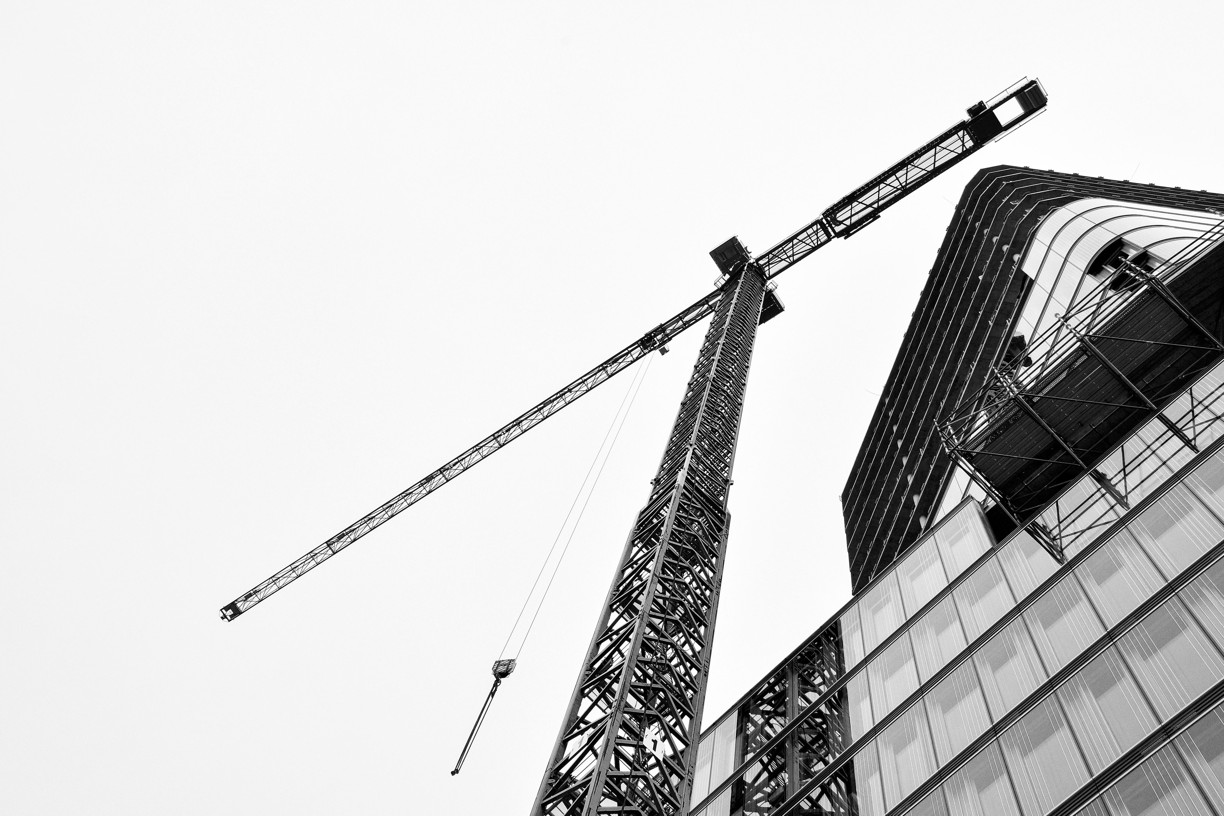 Photo of Two Tower Cranes · Free Stock Photo