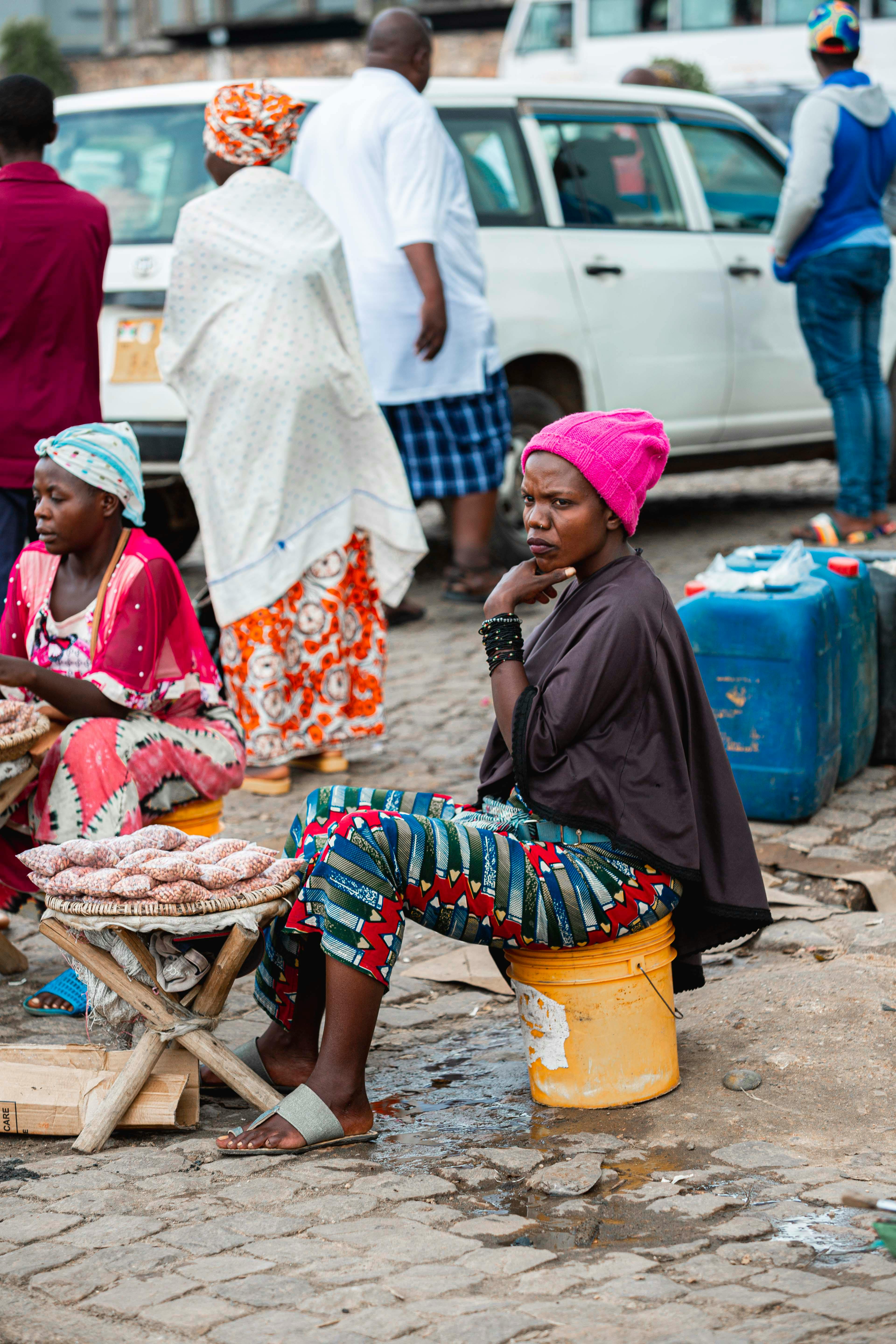 Pensive Street Merchant · Free Stock Photo