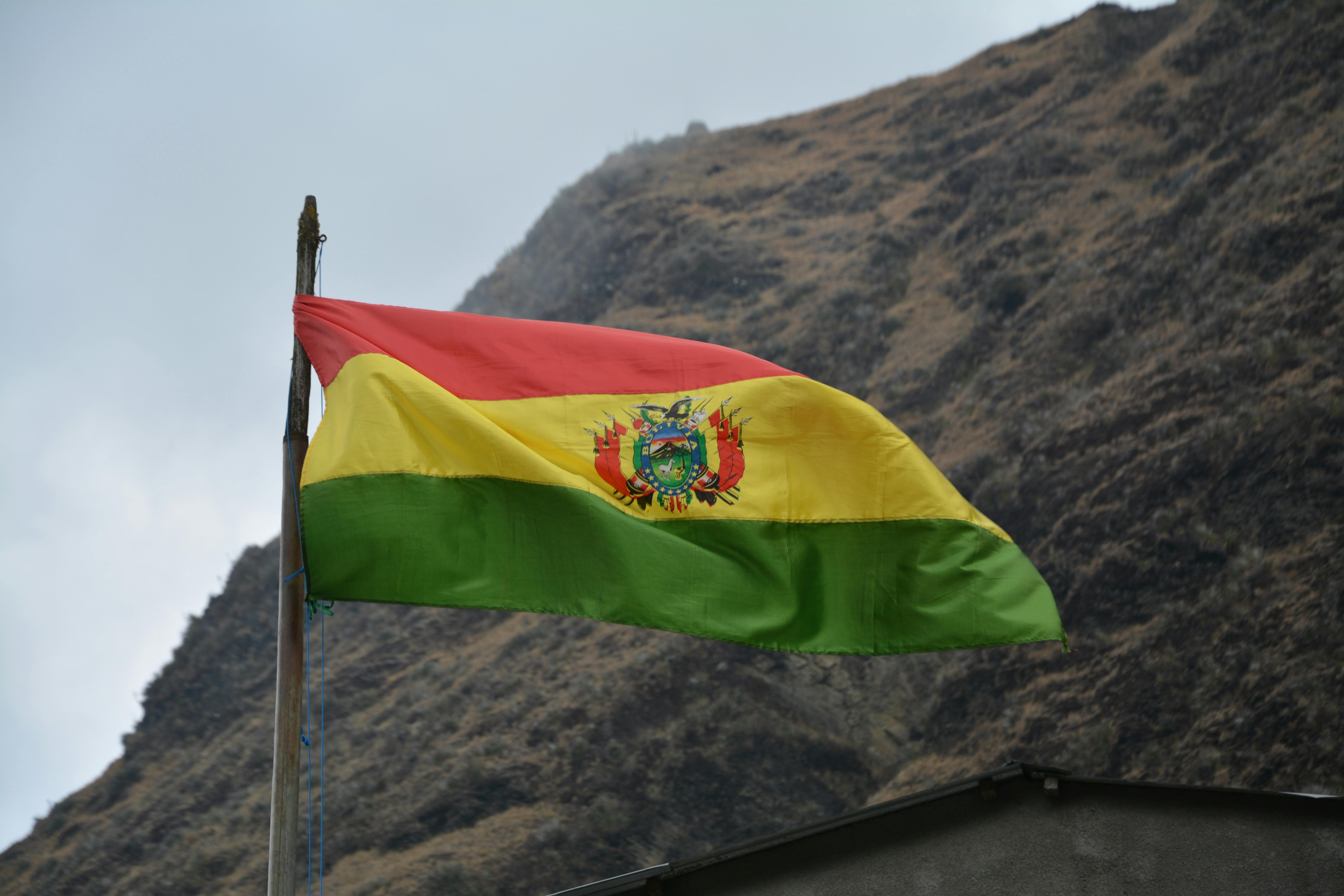 Flag of Bolivia in the Wind · Free Stock Photo