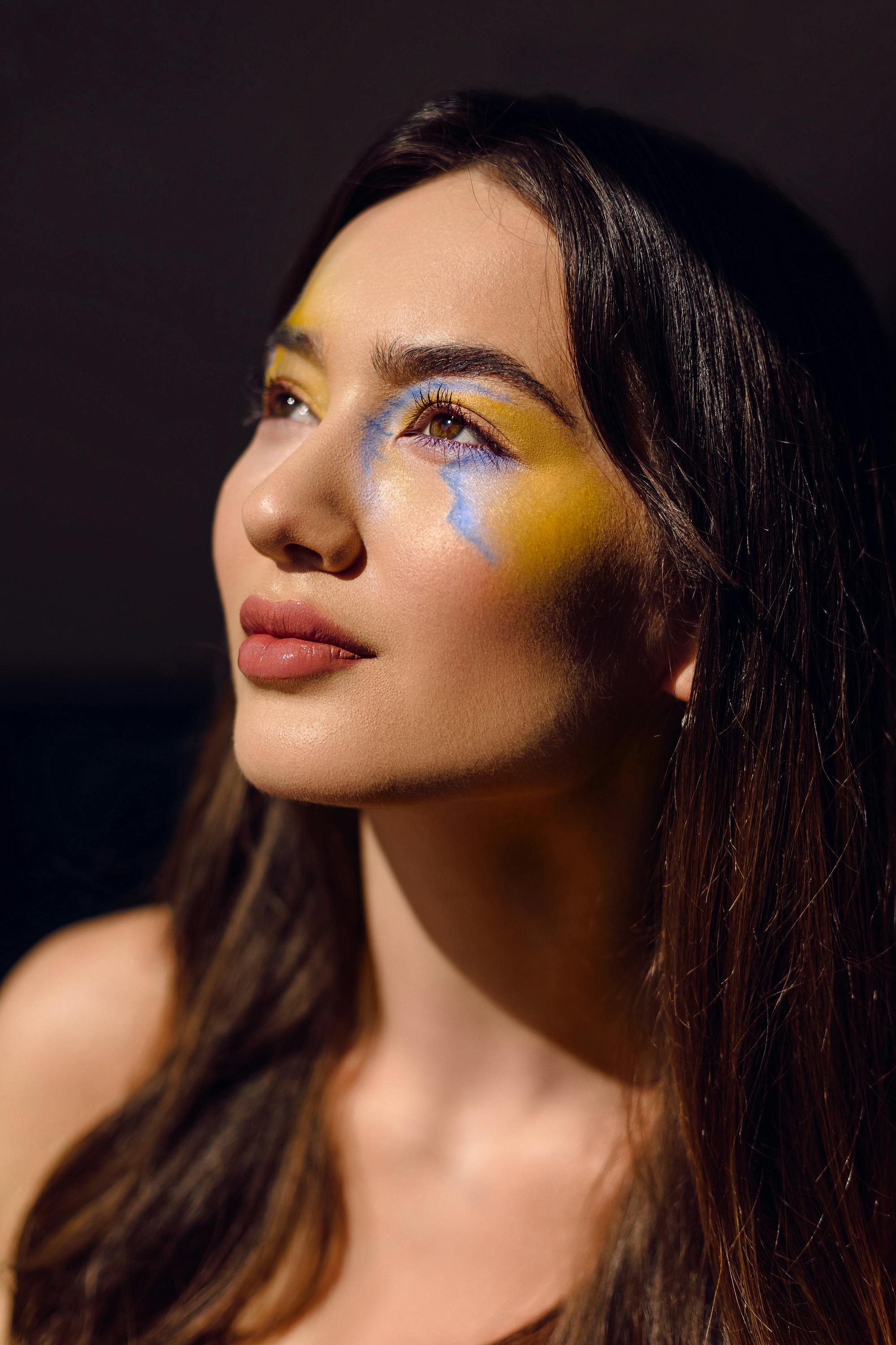 Woman with Painted Face · Free Stock Photo