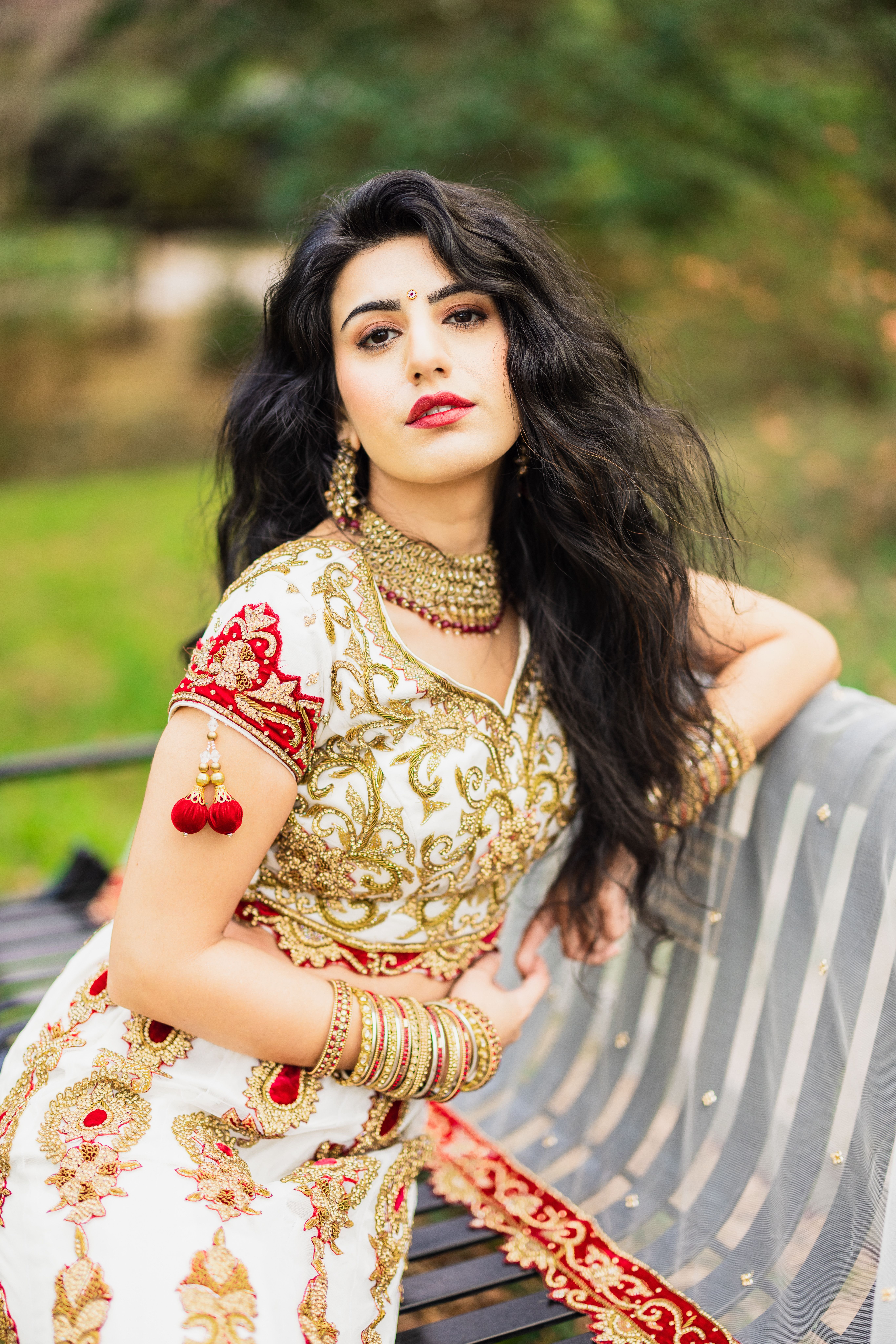 A Beautiful Woman Wearing a Sari · Free Stock Photo