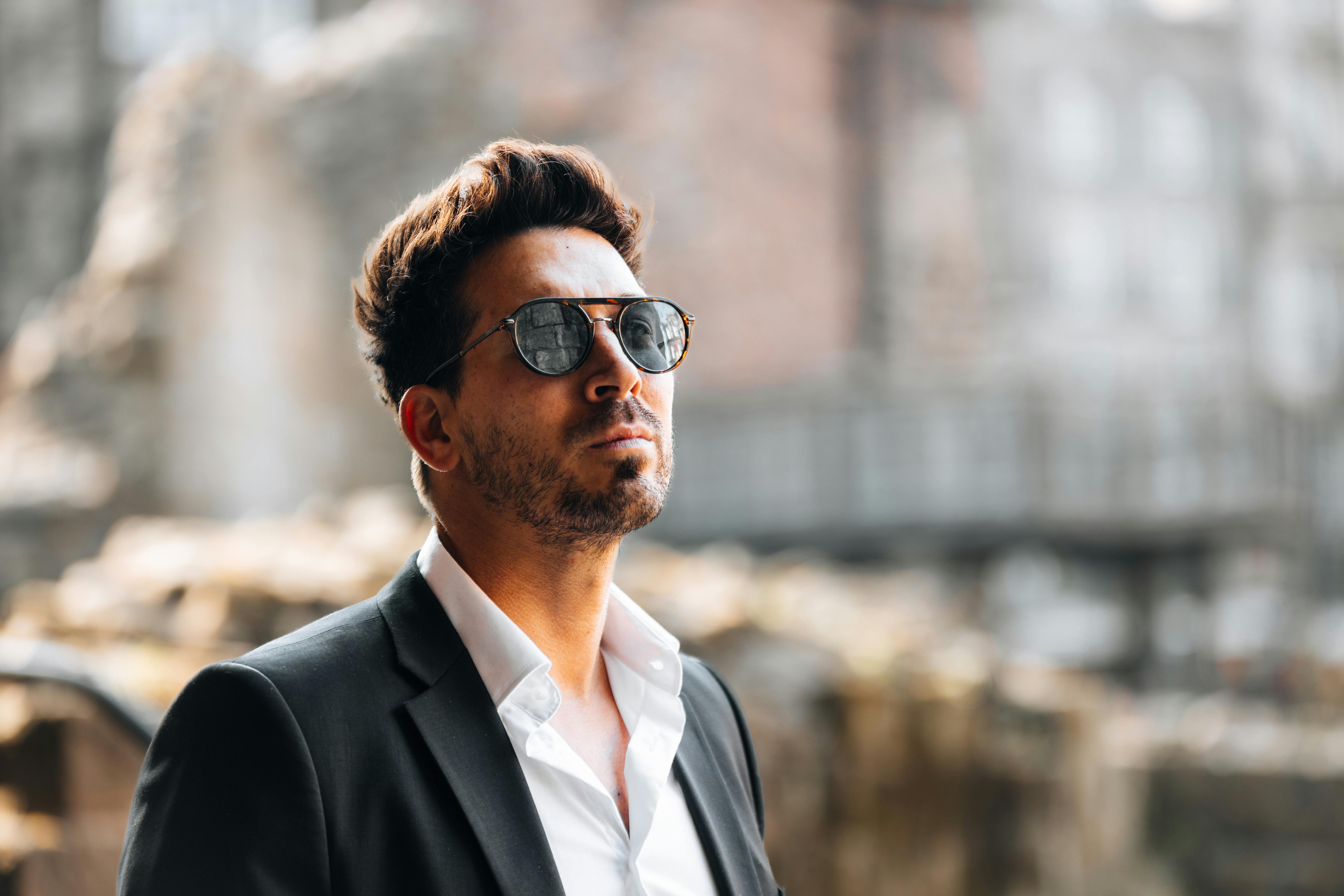 Face of Man in Suit · Free Stock Photo