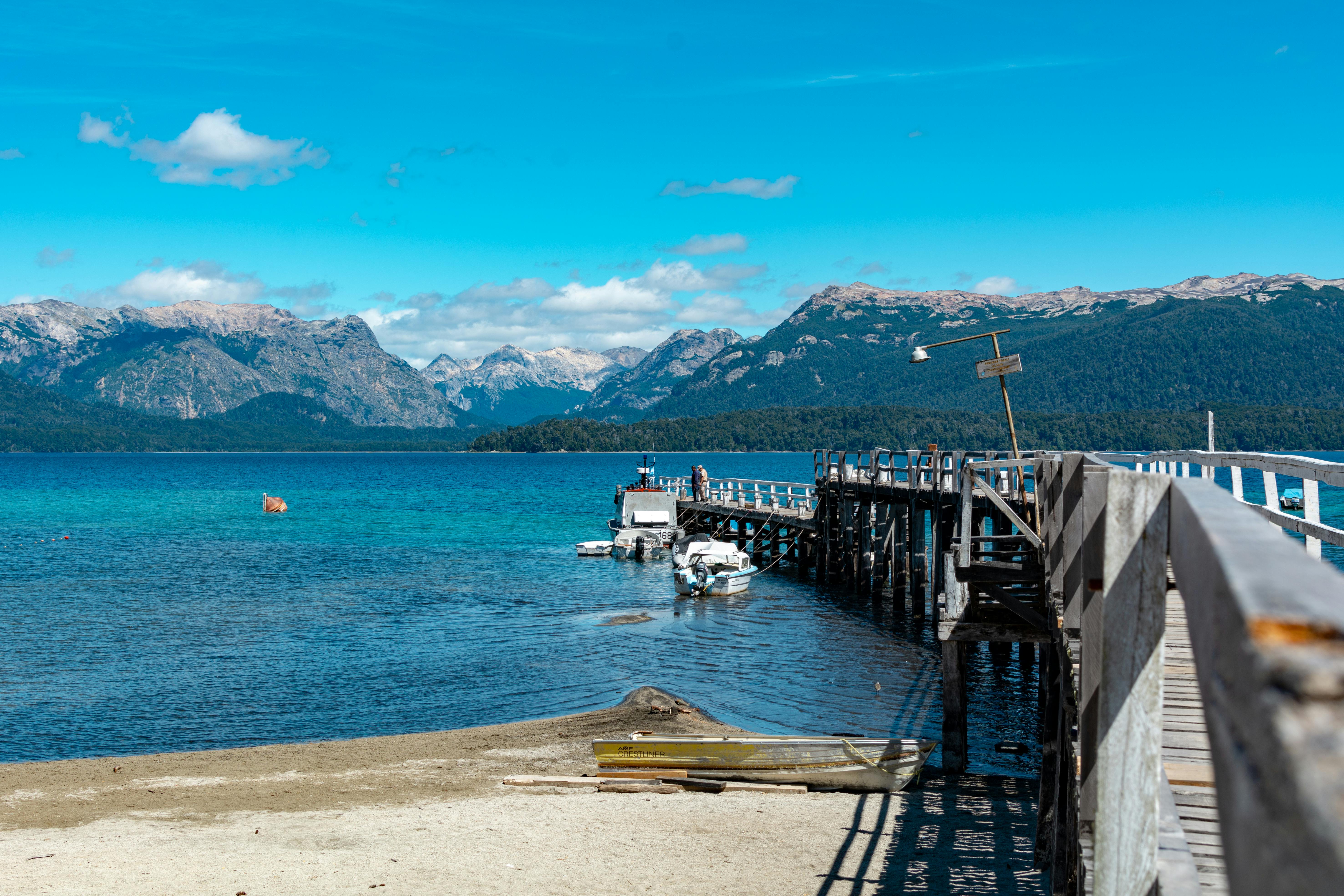 Brown Wooden Dock on Sea · Free Stock Photo