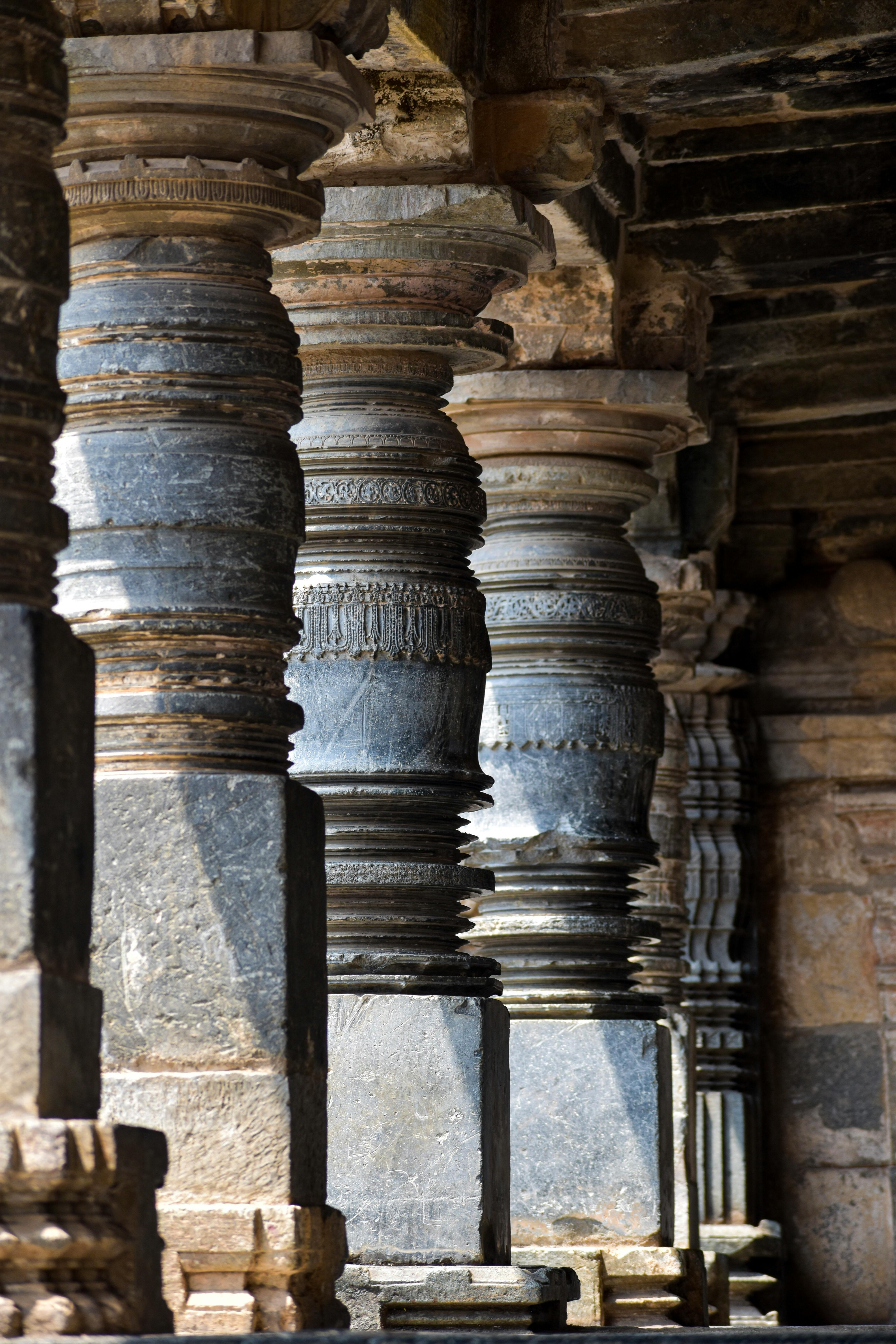Monumental Columns of Building · Free Stock Photo