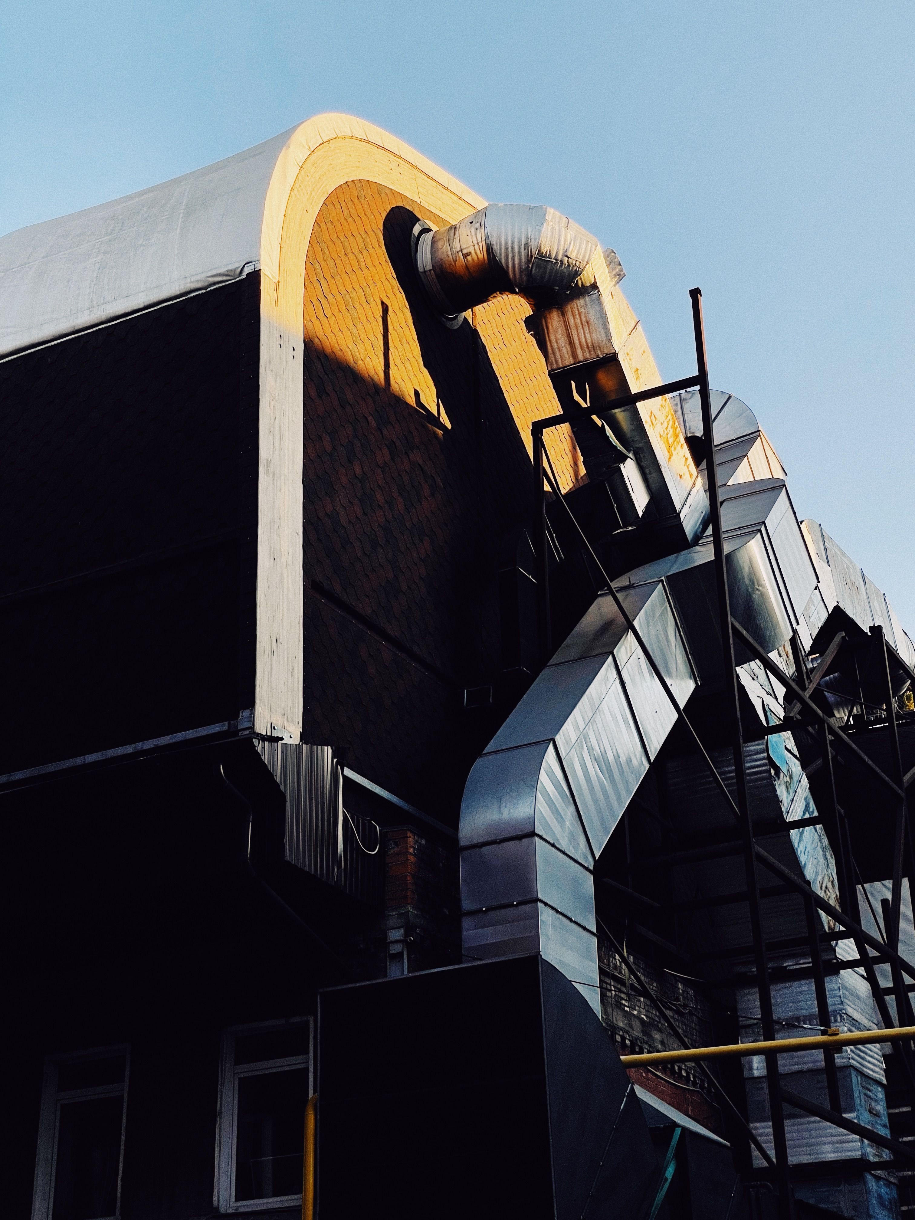 Pipes on Building Wall · Free Stock Photo