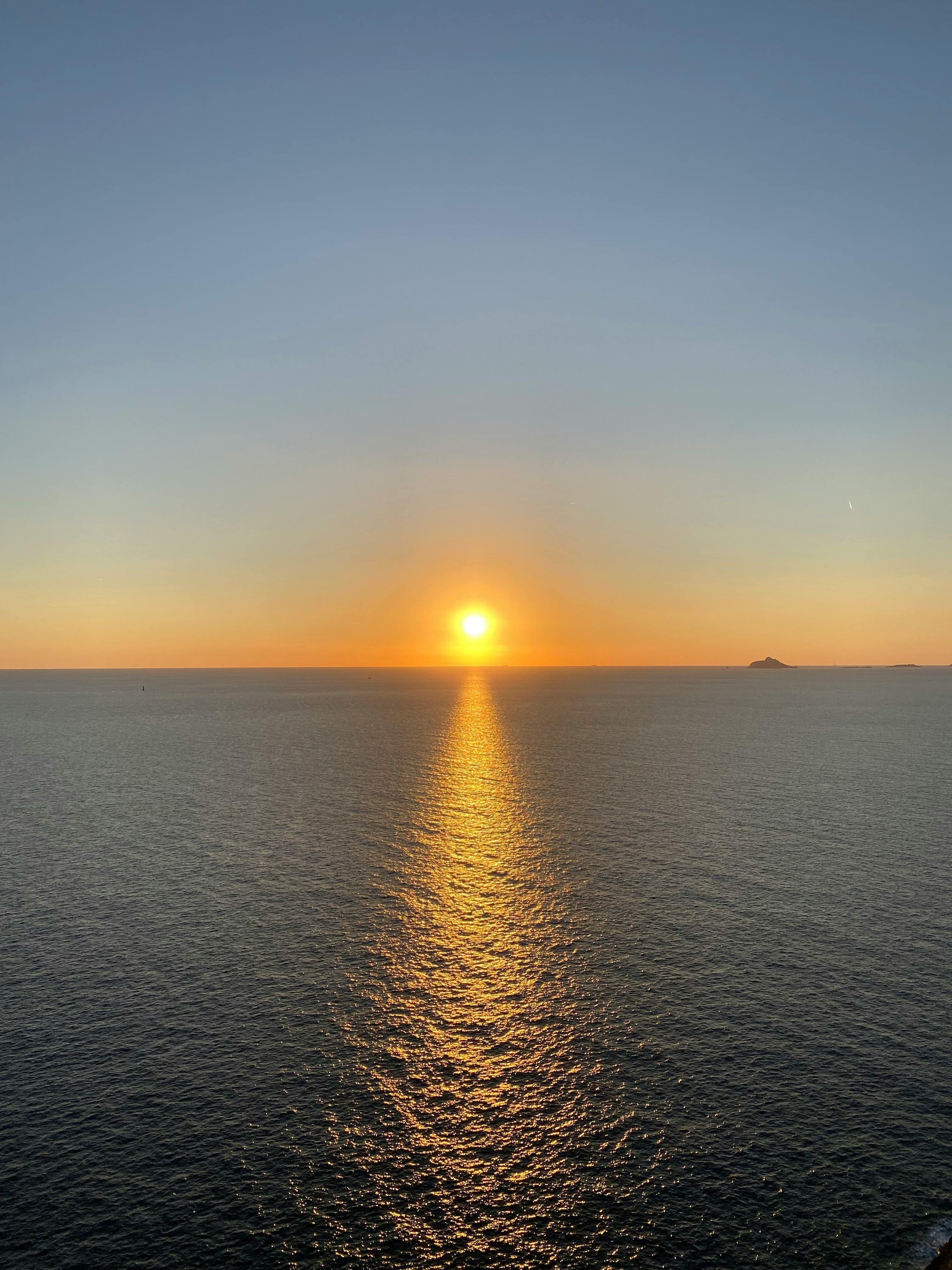 Ocean during Sunset · Free Stock Photo