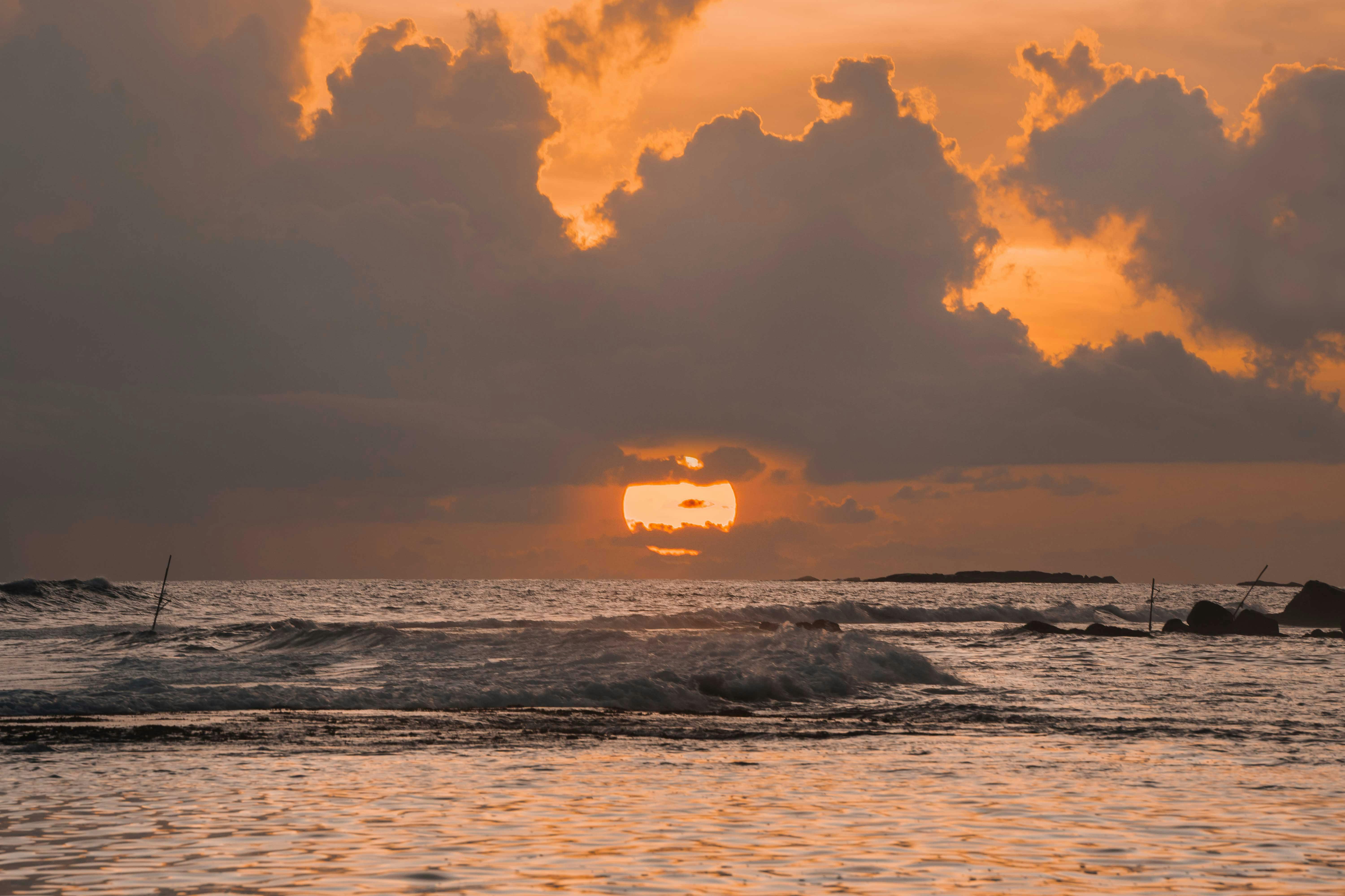 Beach During Sunset · Free Stock Photo