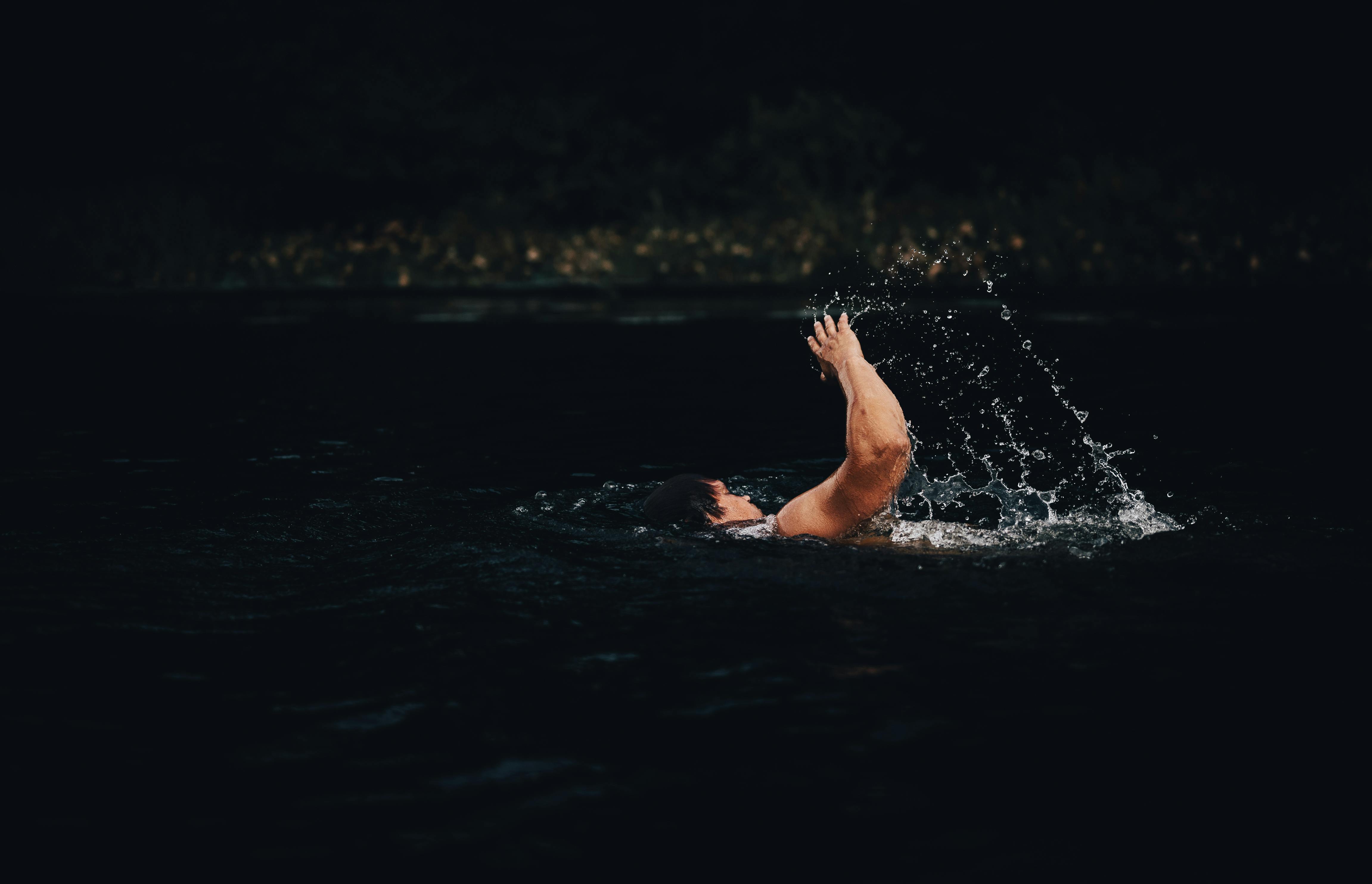 A Person Swimming in the Water · Free Stock Photo