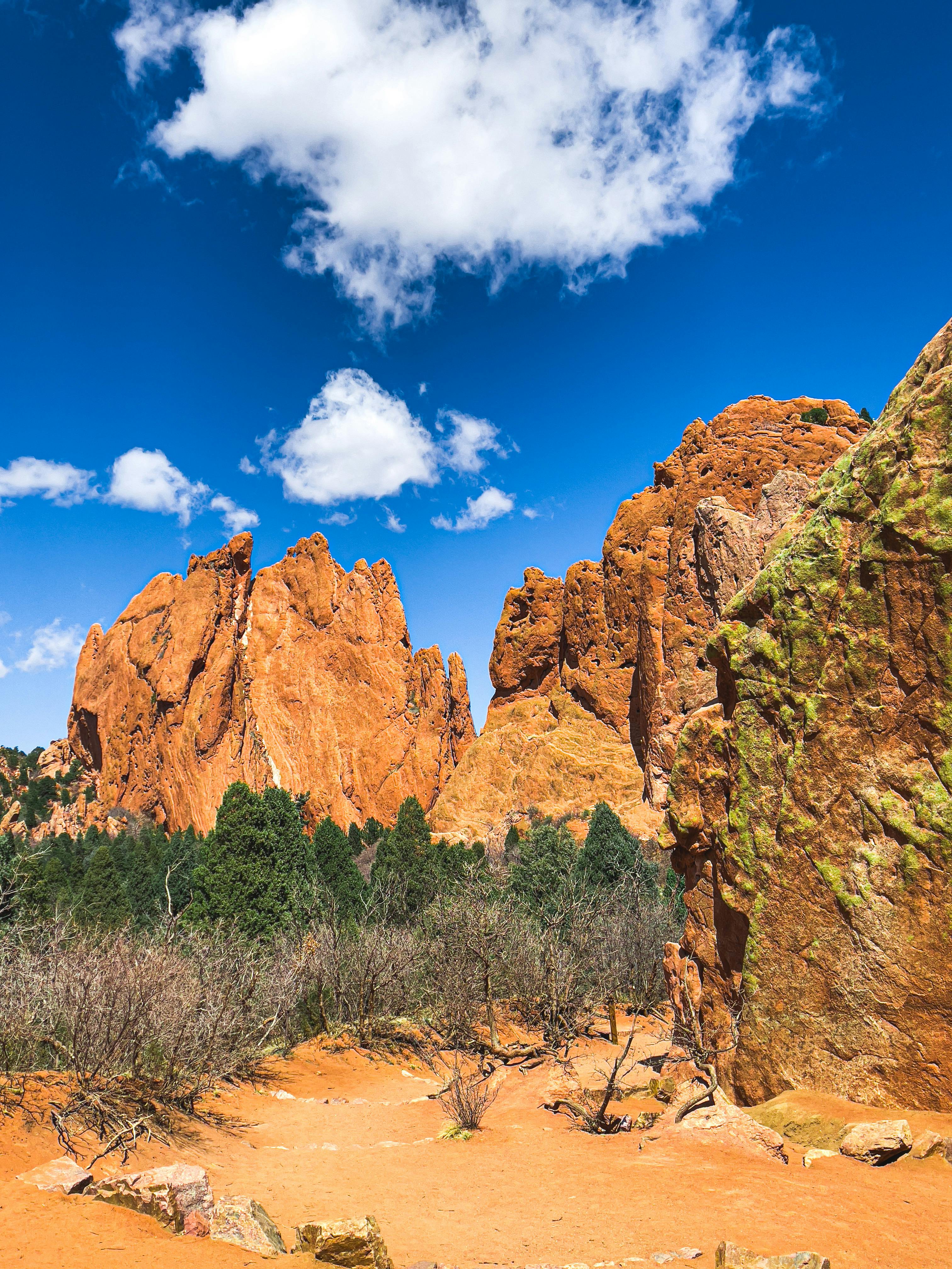 Brown Rock Formations Under the Blue Sky · Free Stock Photo