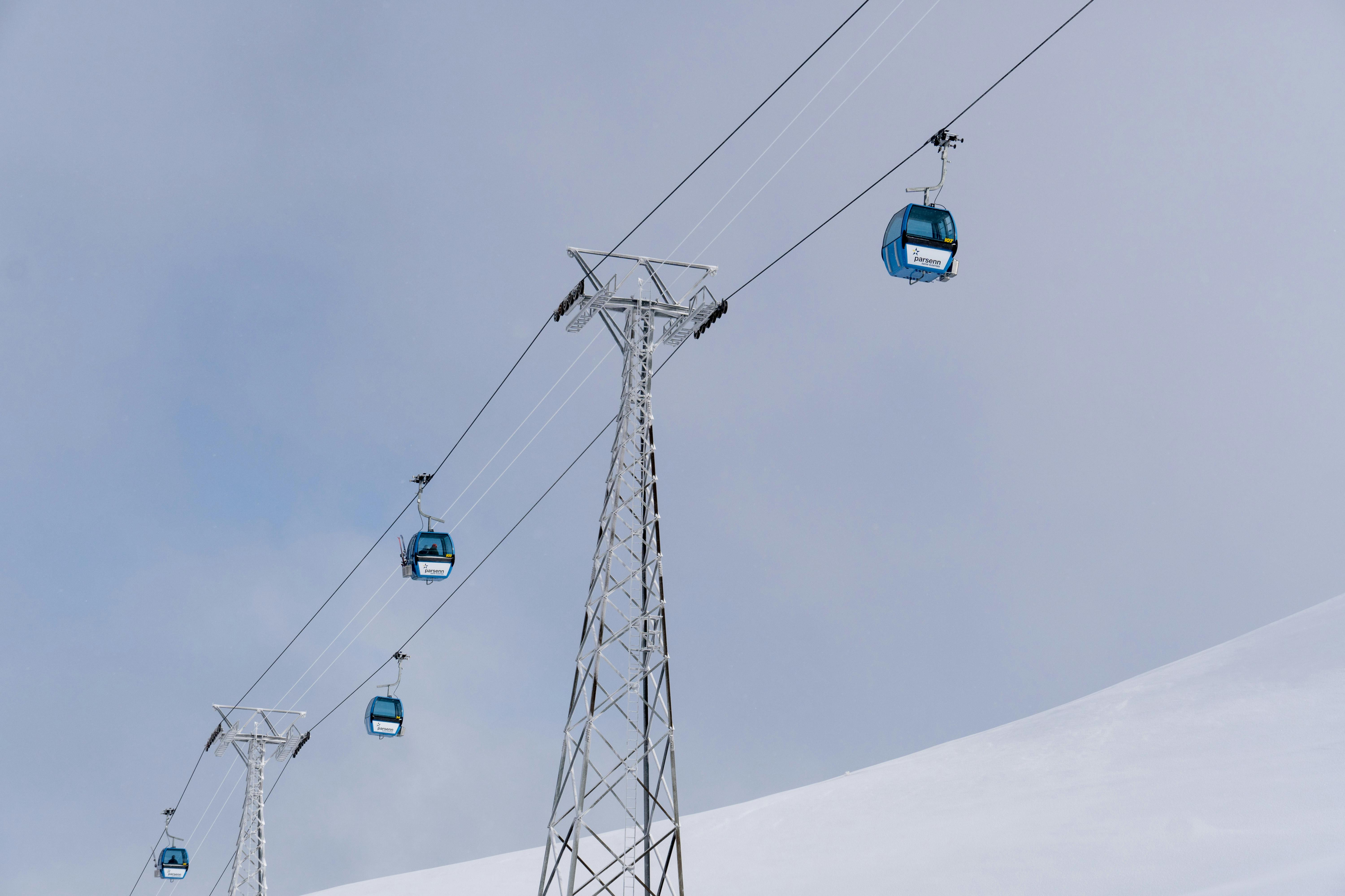 Low Angle View of Cable Cars · Free Stock Photo