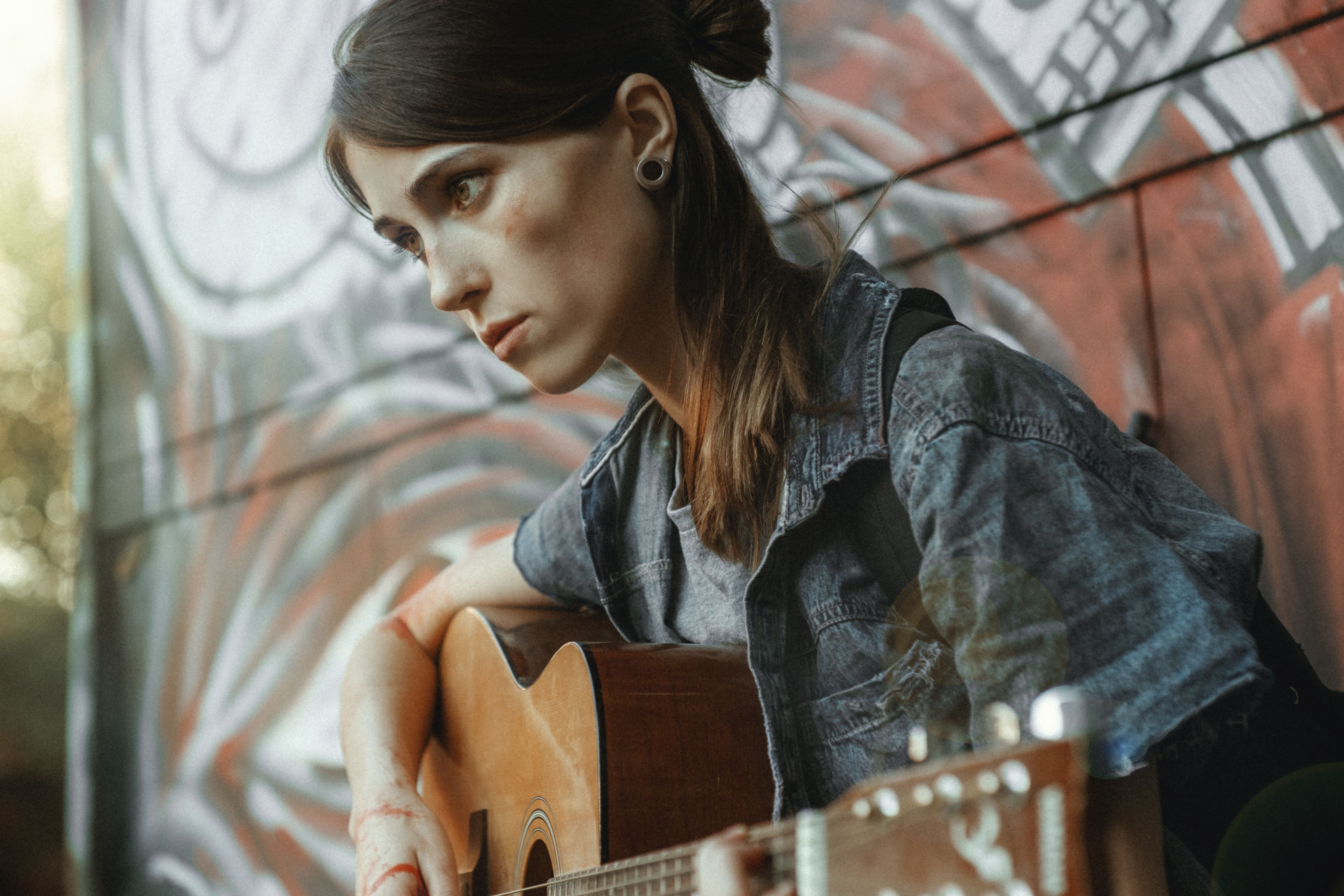 Person Playing Acoustic Guitar · Free Stock Photo
