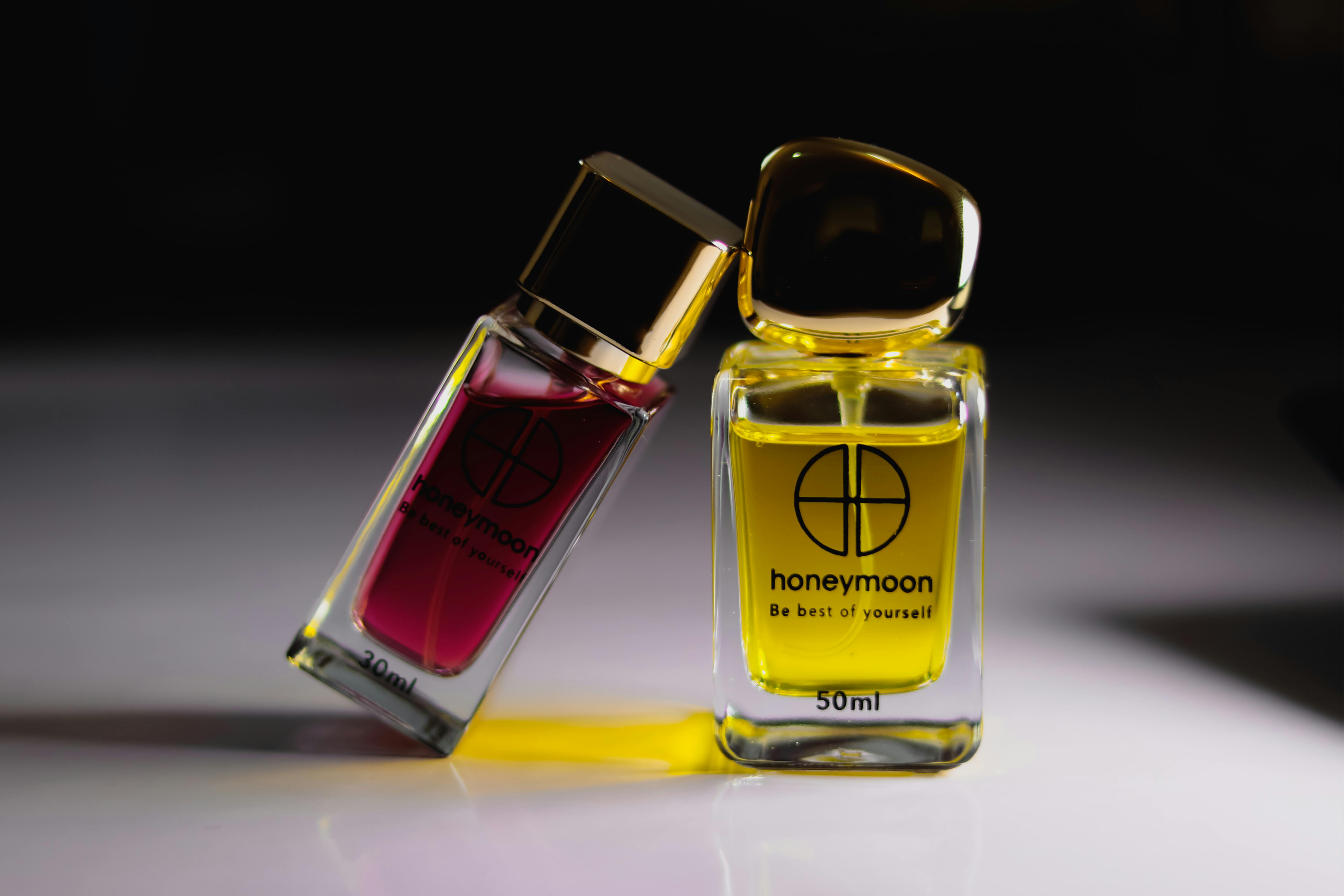 Perfume Bottles in Close Up Shot · Free Stock Photo