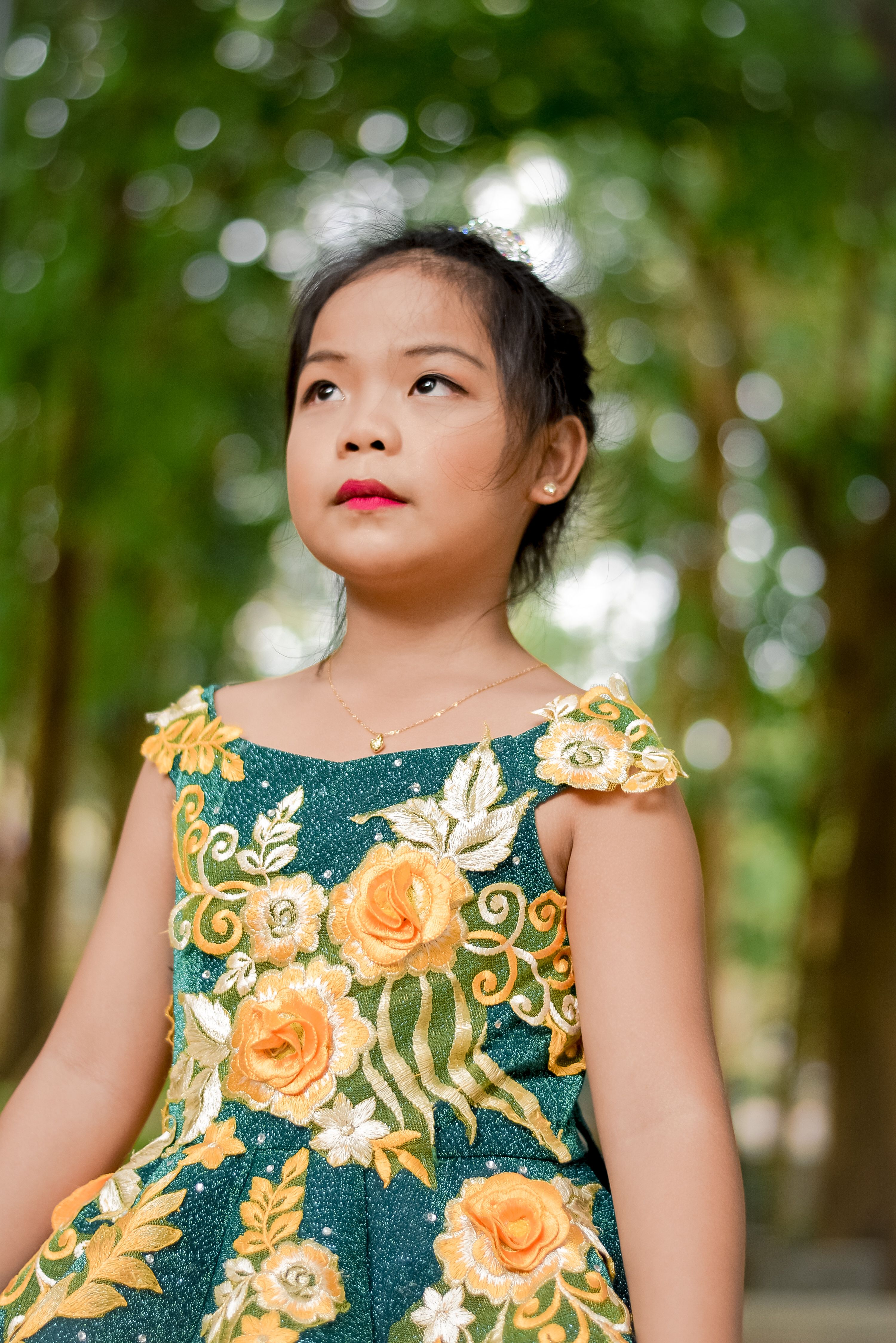 Girl Wearing Floral Dress · Free Stock Photo