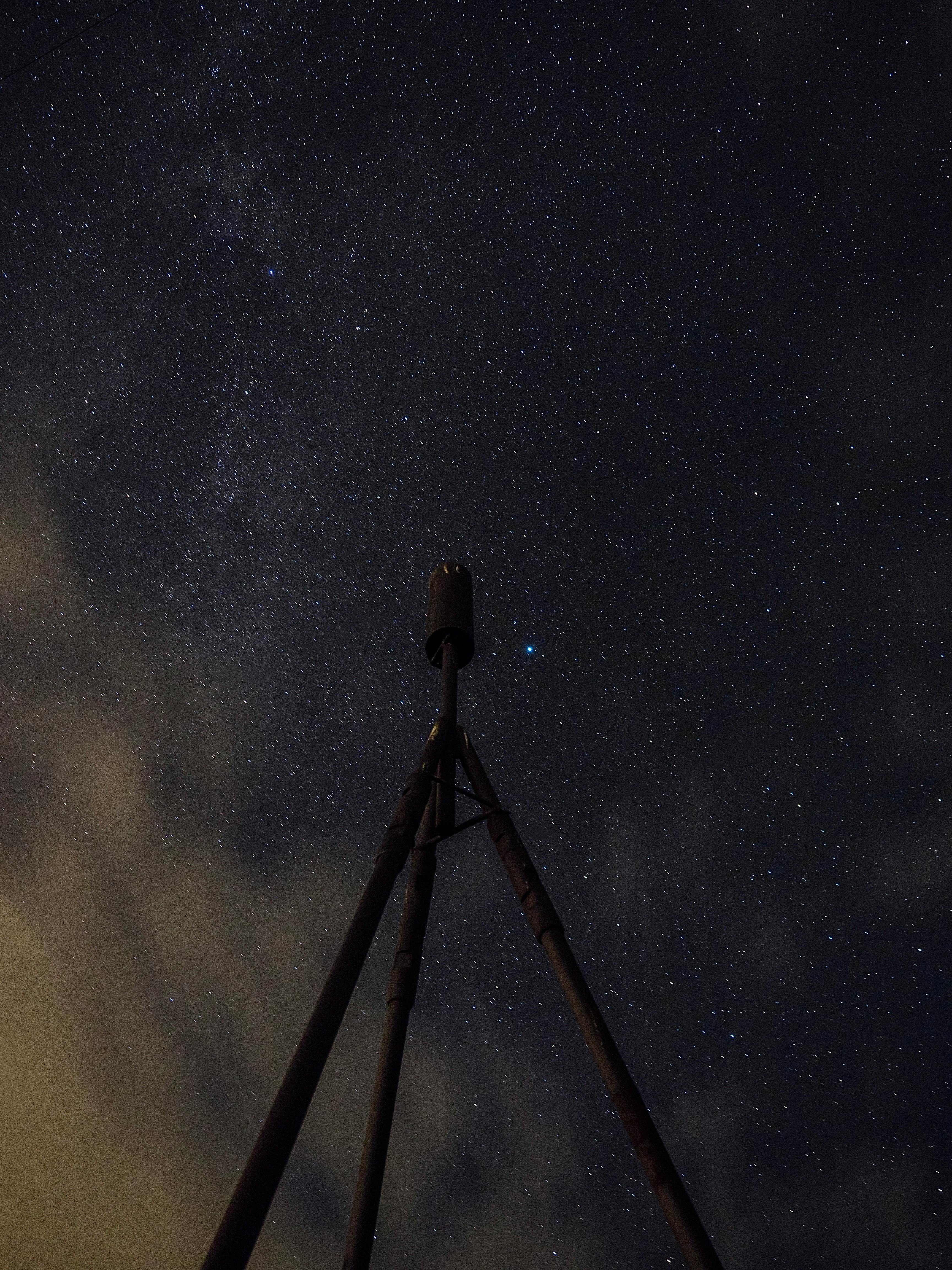 Metal Structure under a Starry Sky · Free Stock Photo