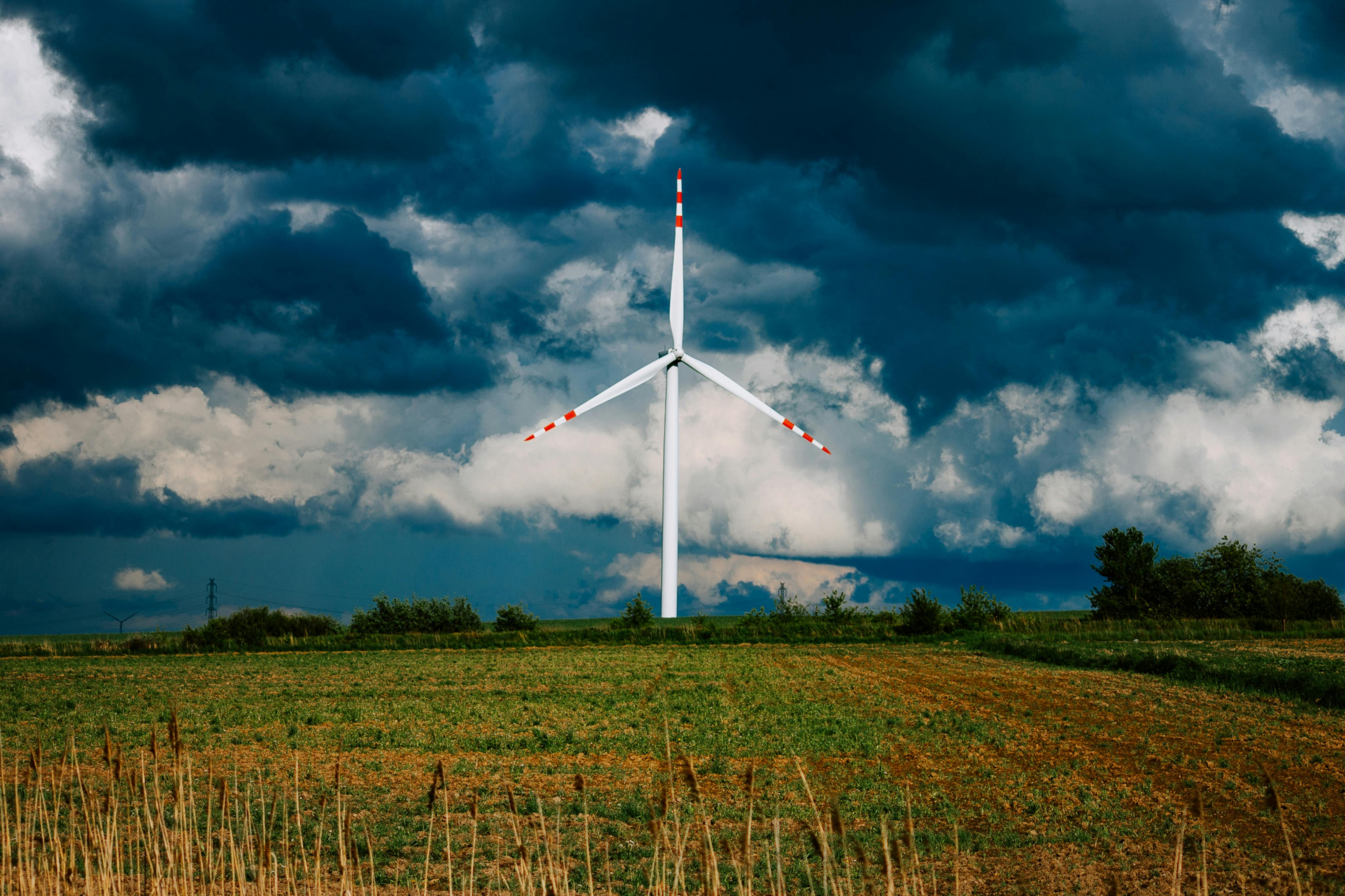 Windmill Under Cloudy Sky · Free Stock Photo