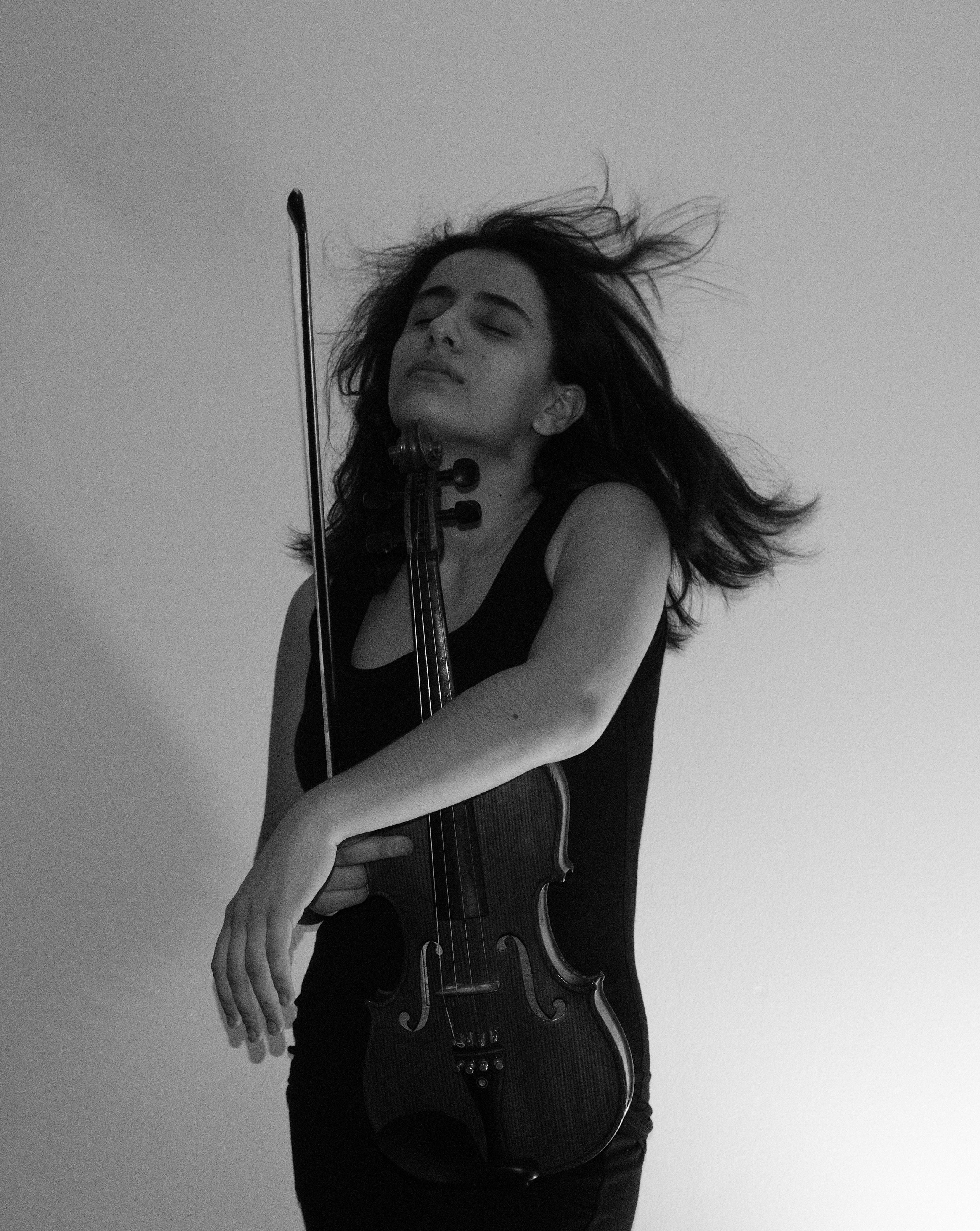 Black And White Photography Violin