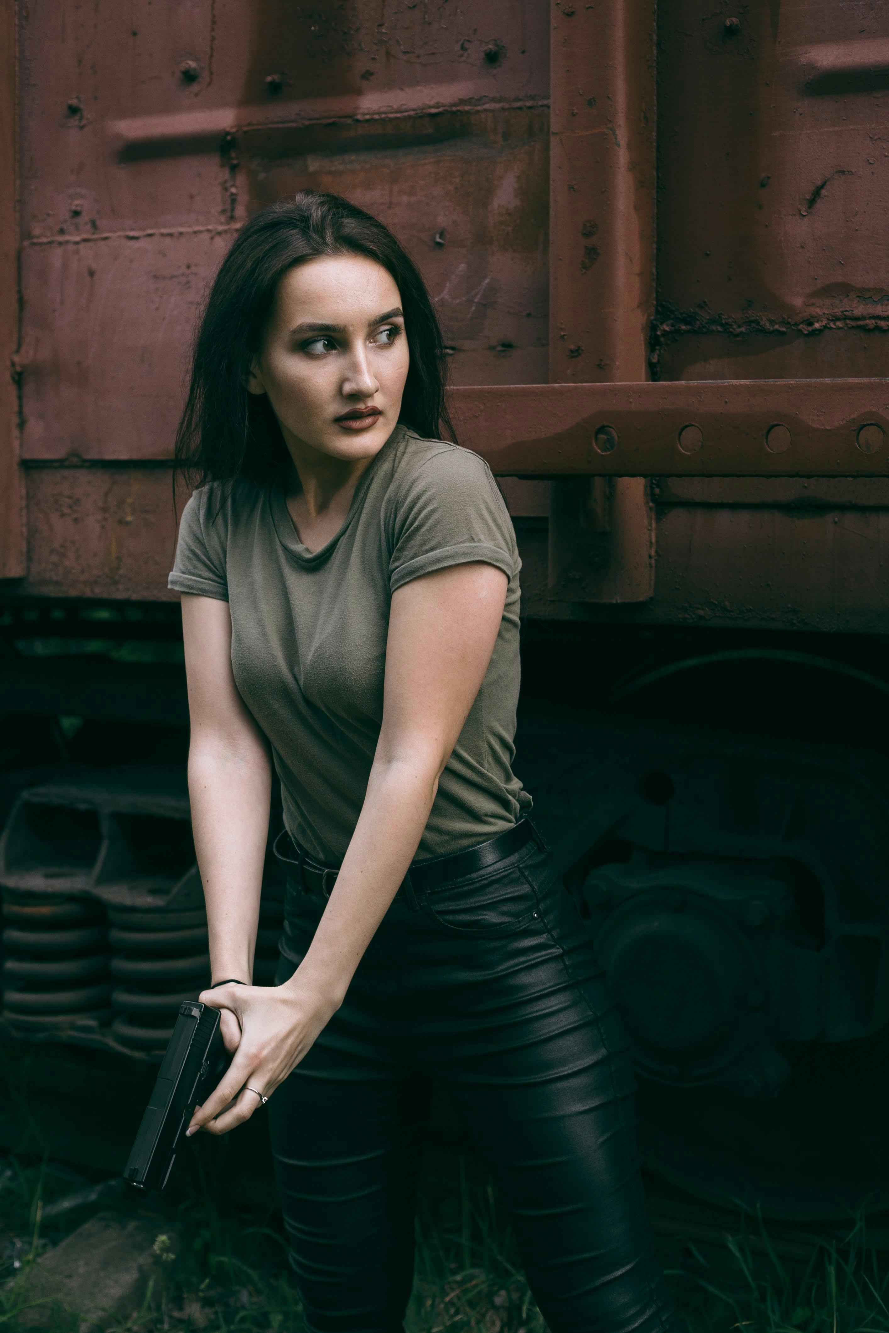 Women Holding Gun Photos, Download The BEST Free Women Holding Gun ...