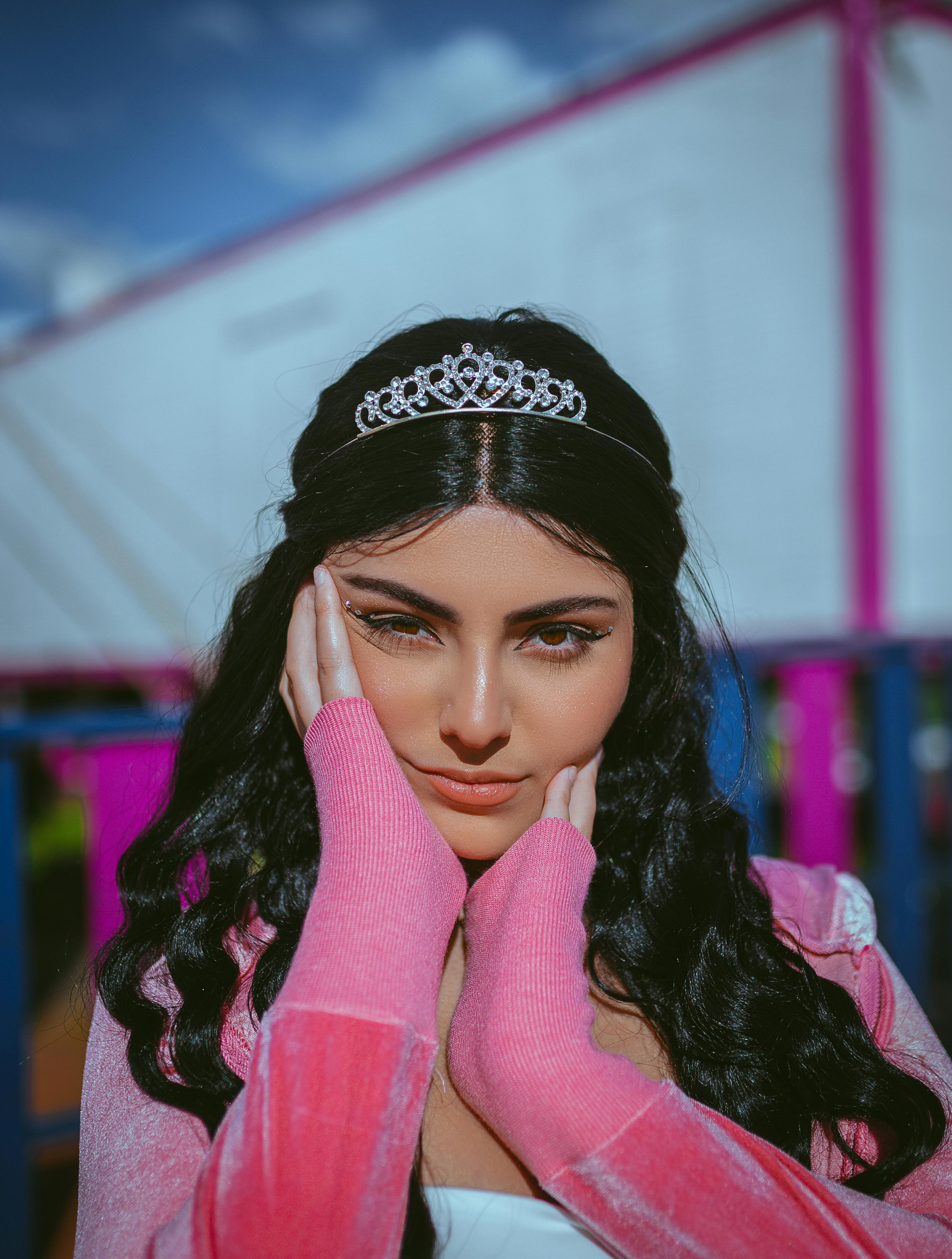 Woman With Golden Tiara · Free Stock Photo