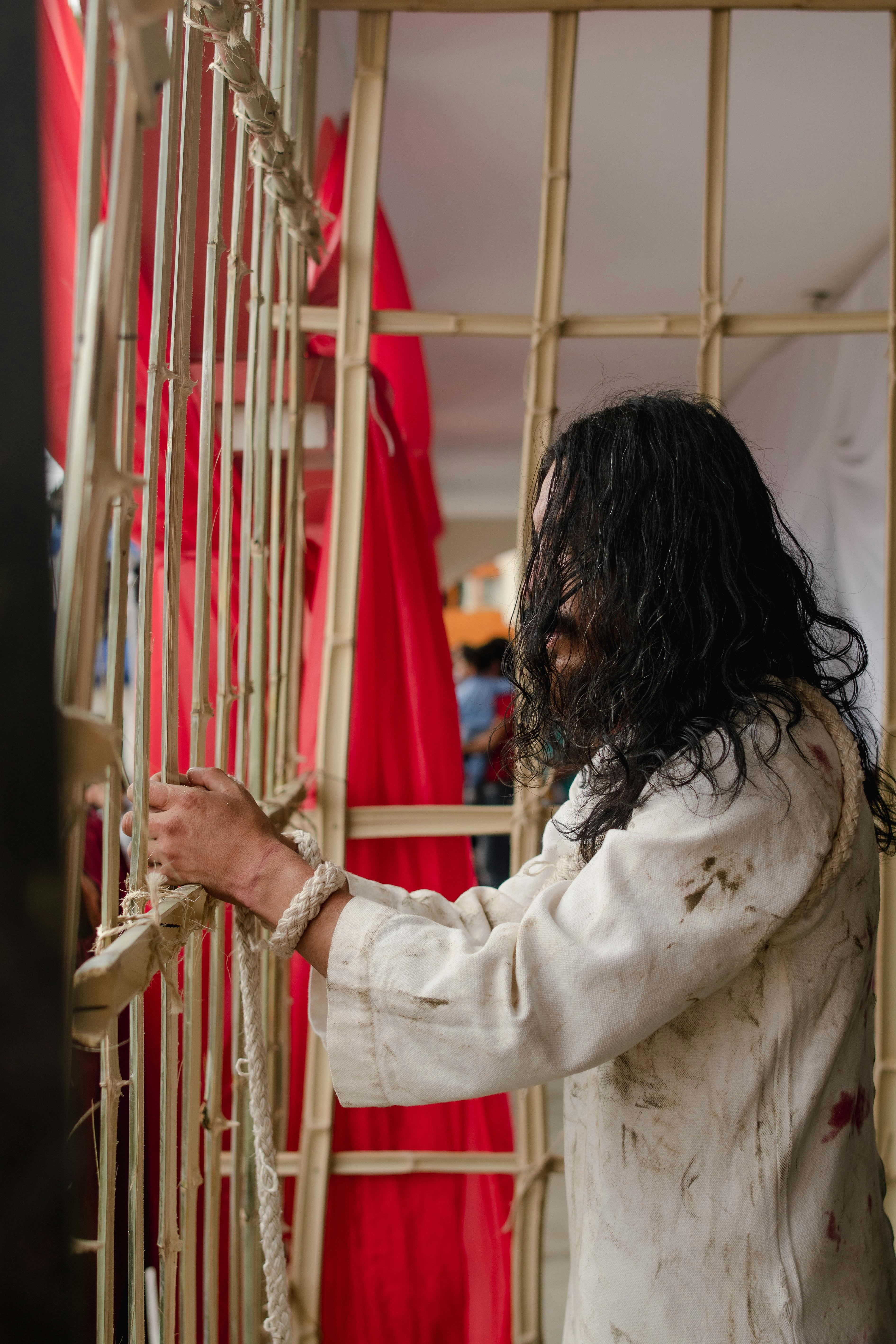 Man inside a Cage · Free Stock Photo