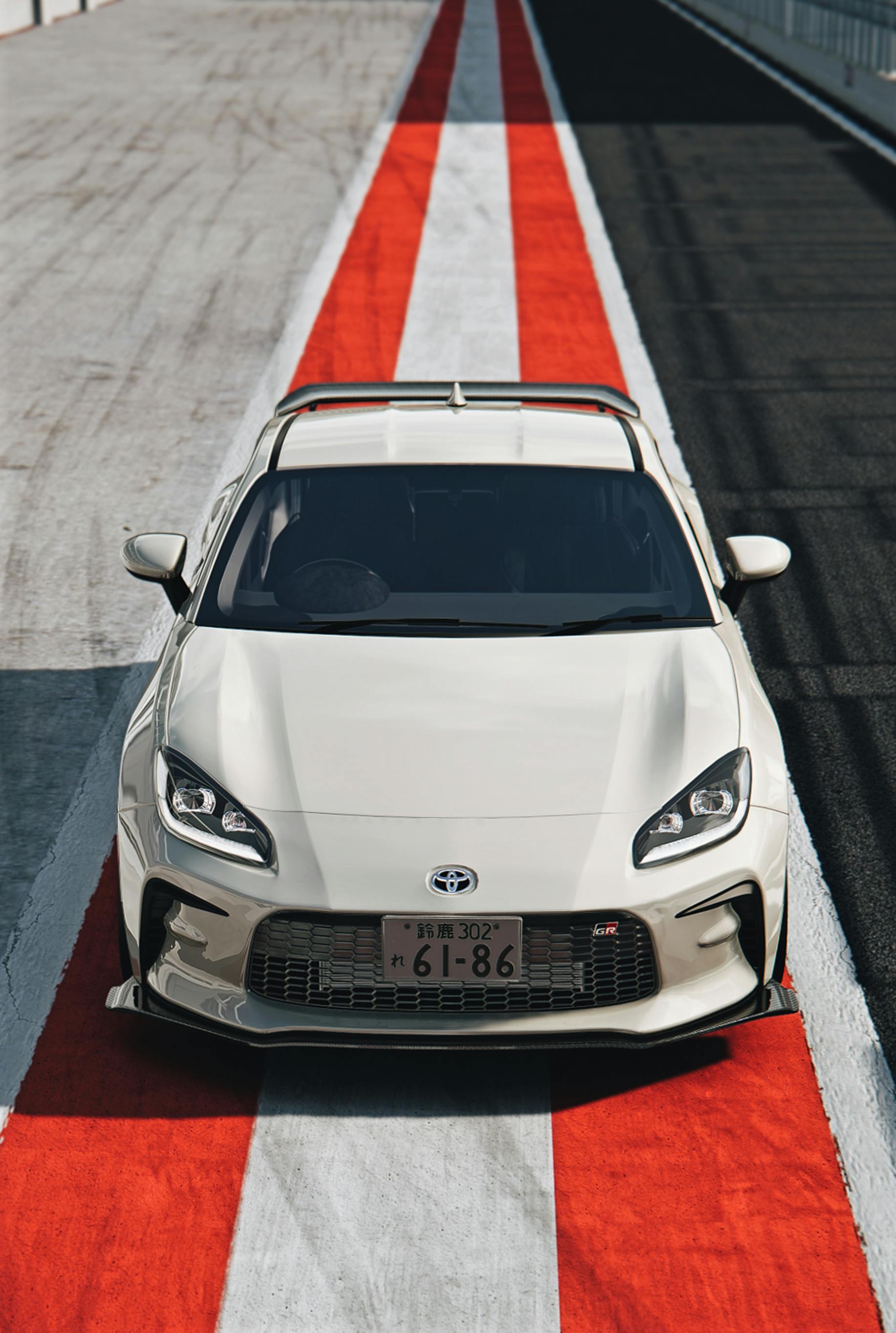 White Toyota GR86 in Pit Line · Free Stock Photo